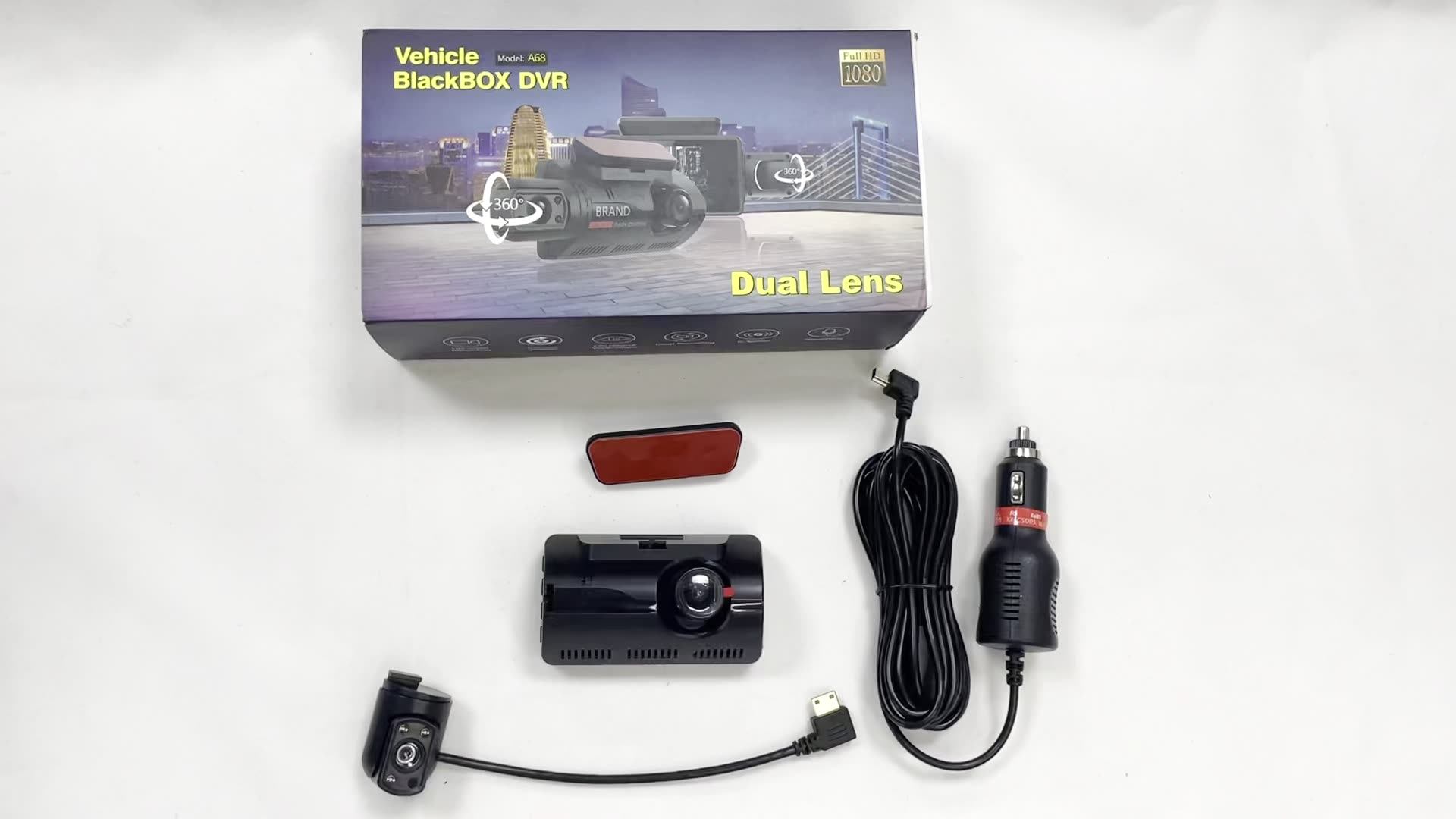 Wifi Dual Camera Hd Inside Front Rear Camera 2 Lens 1080p Recorder Car ...