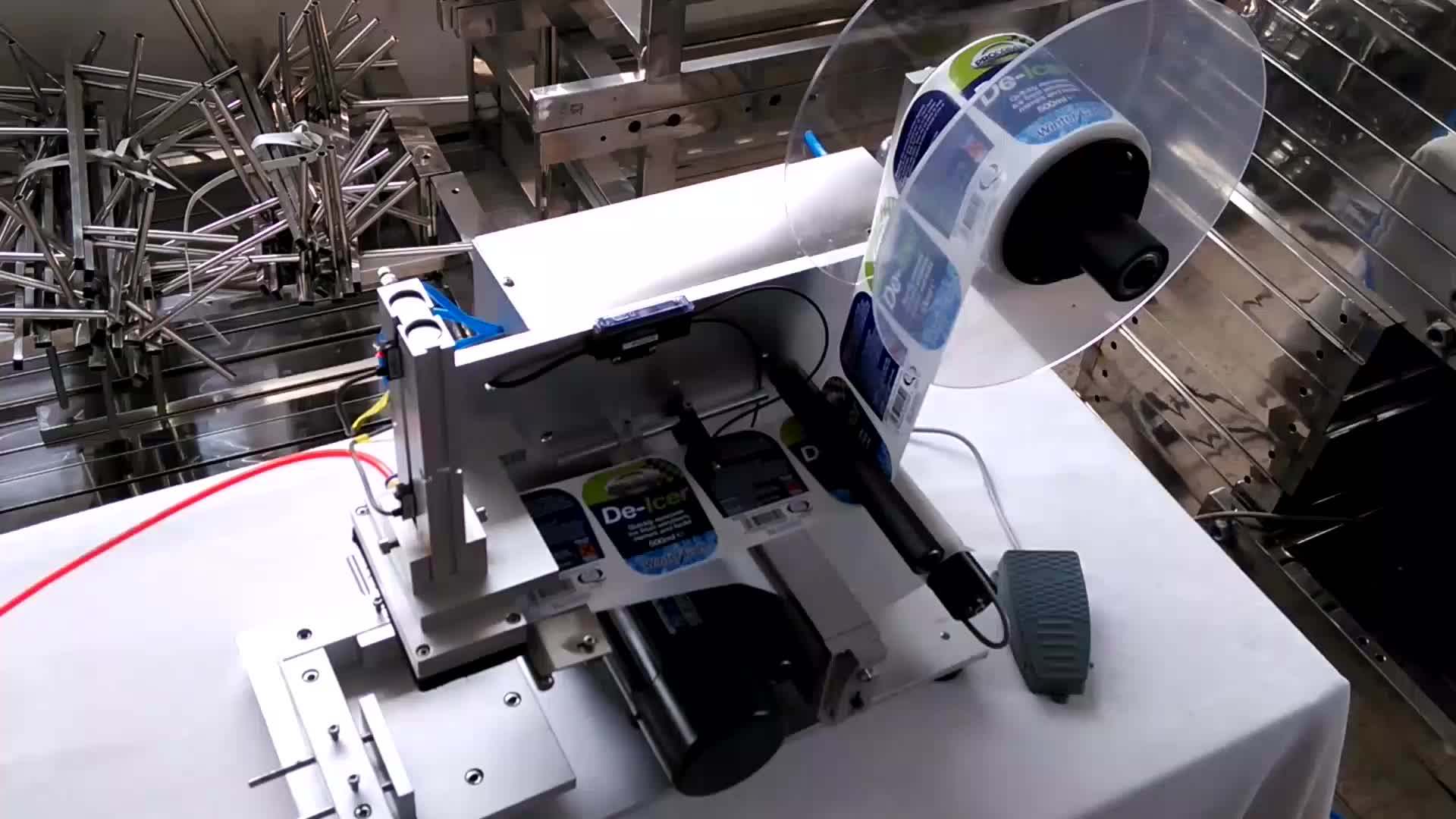 Ytk-60 Tabletop Semi Auto Pouch Labeling Machine,Semi Automatic Plane ...