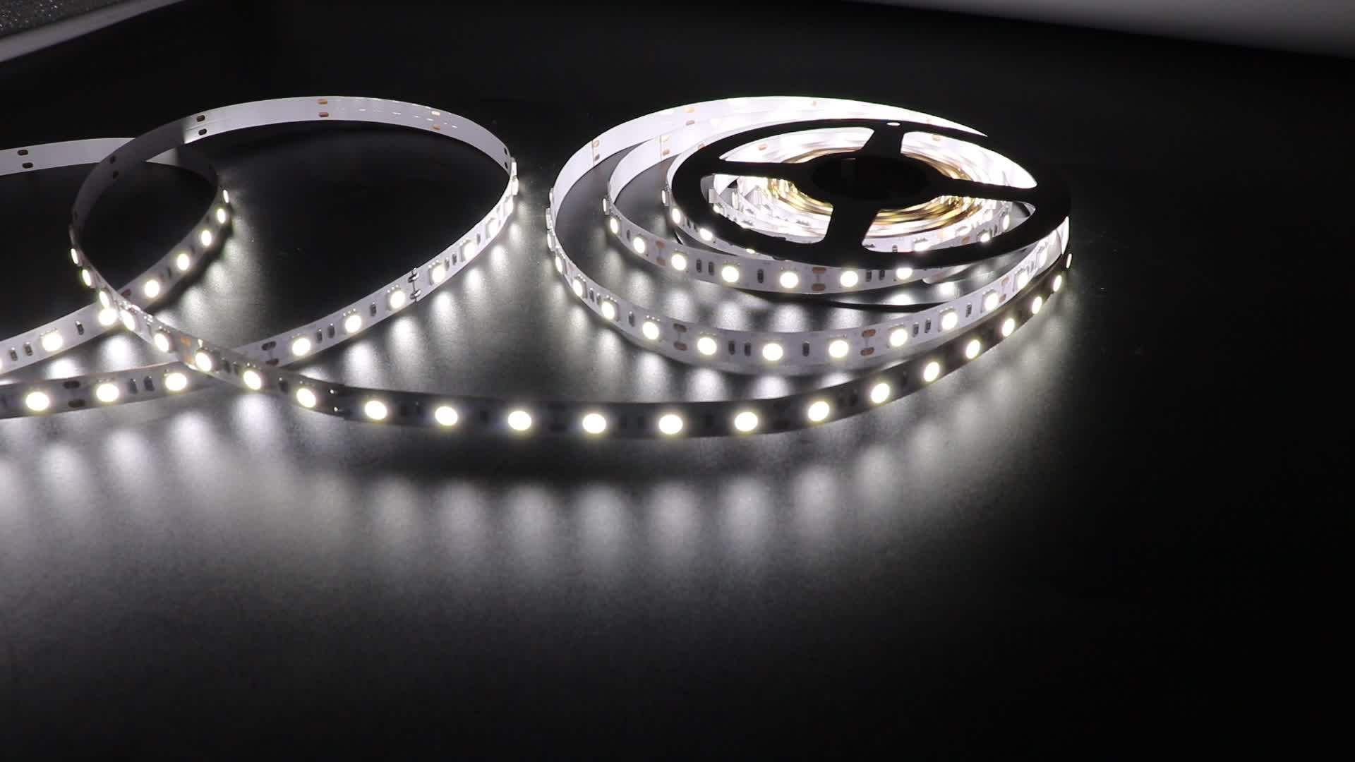 High Cri Ra 90 Smd White Color Waterproof Flexible Led Strip Light ...