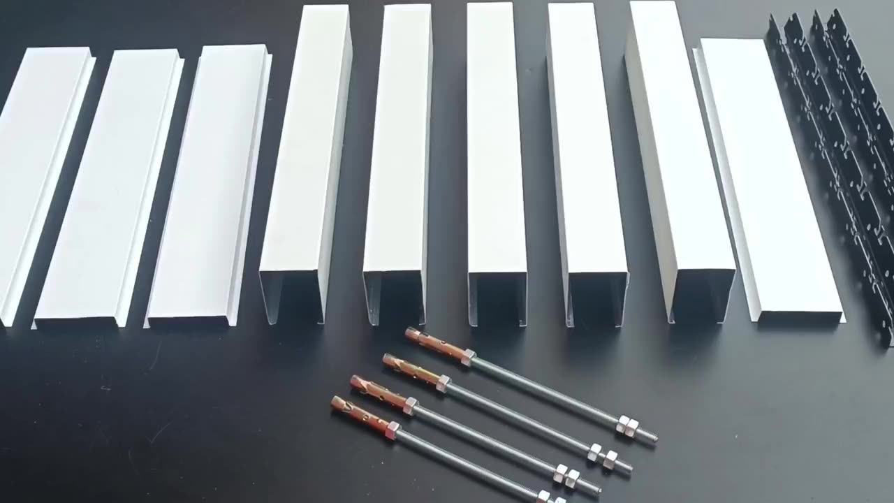 Fireproof Ceiling Profile Aluminium U Shape Artistic Suspended Metal ...