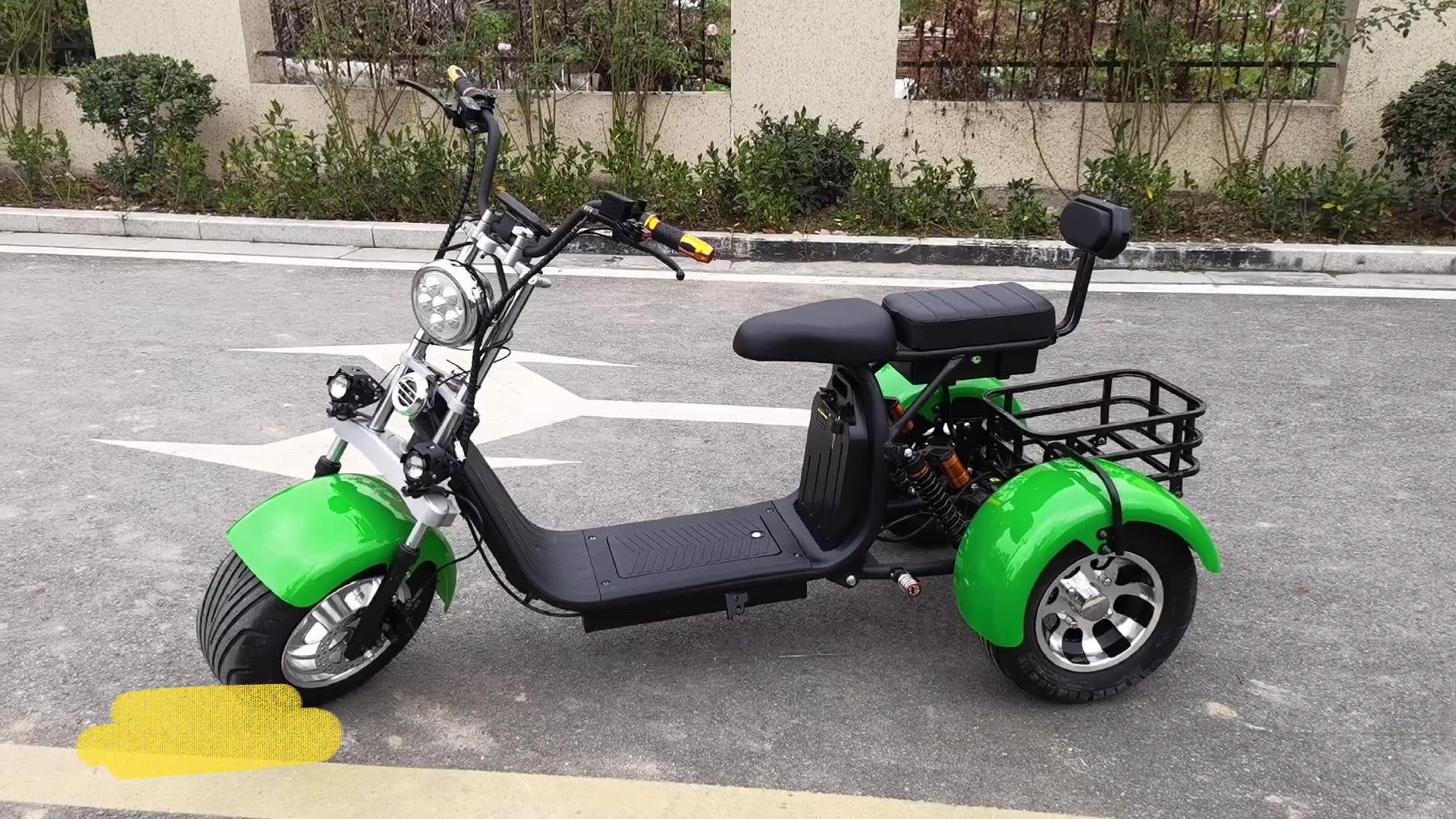 Citycoco-patinete Eléctrico De 3 Ruedas,2000w,20ah - Buy De 3 Ruedas ...