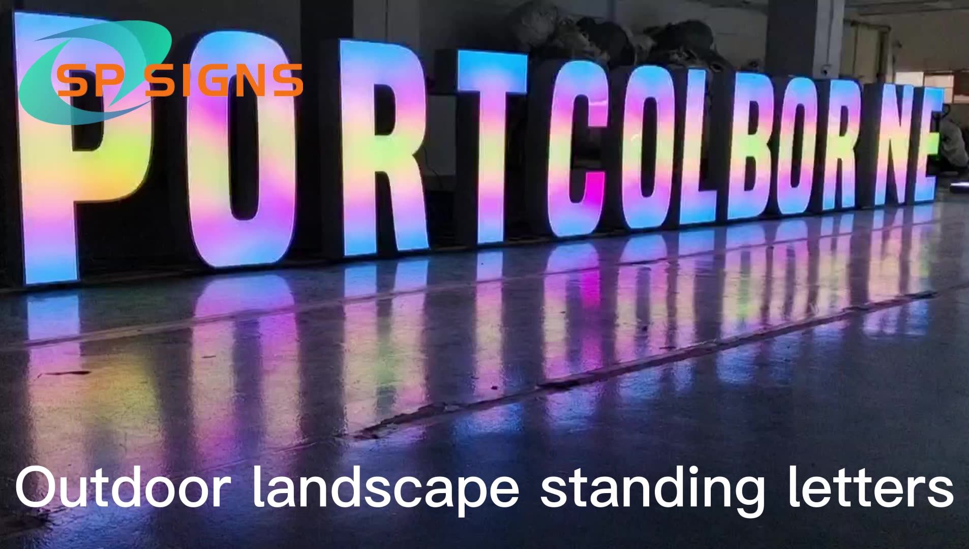 Sp Factory Custom Led Electronic Signage Giant Channel Letter Outdoor ...