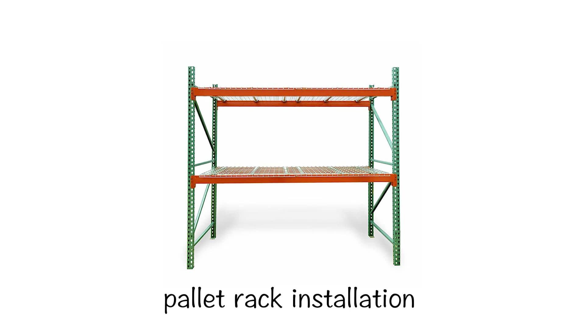 Heavy Duty Warehouse Storage Pallet Racking Galvanized Wire Mesh ...