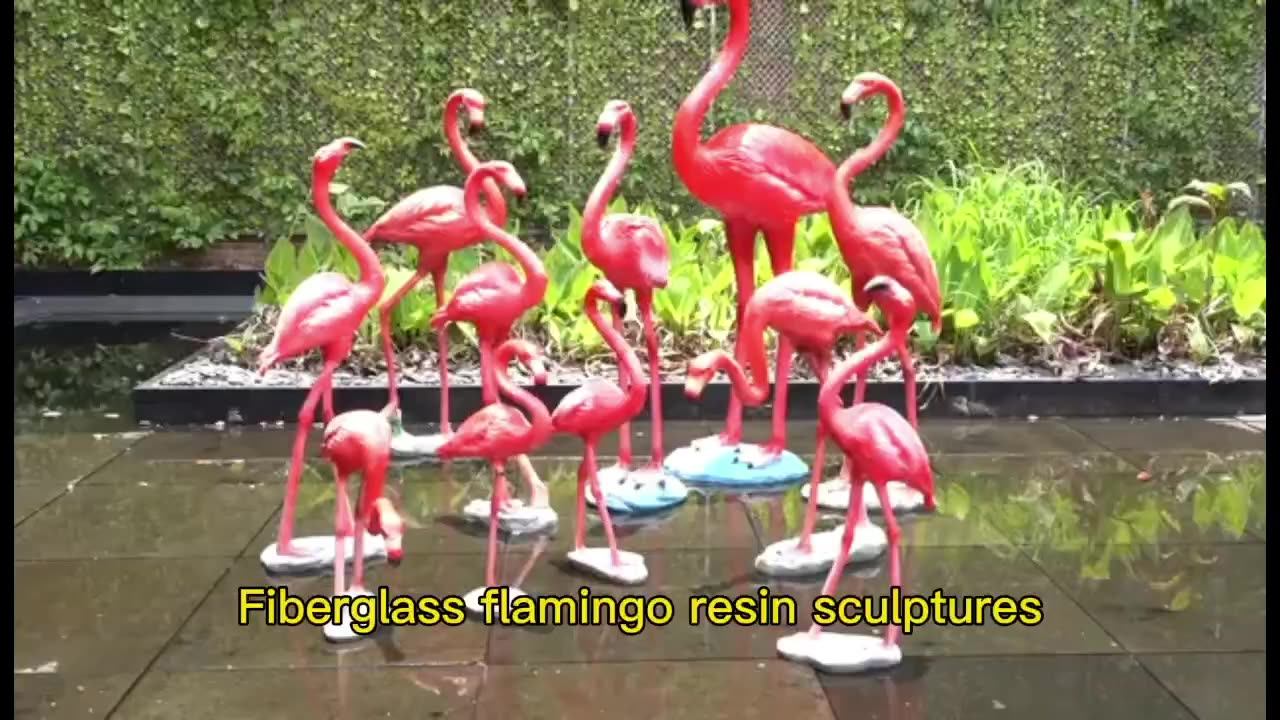 Life Size 1m Pink Flamingo Decorations/colorful Red Flamingo Statue ...