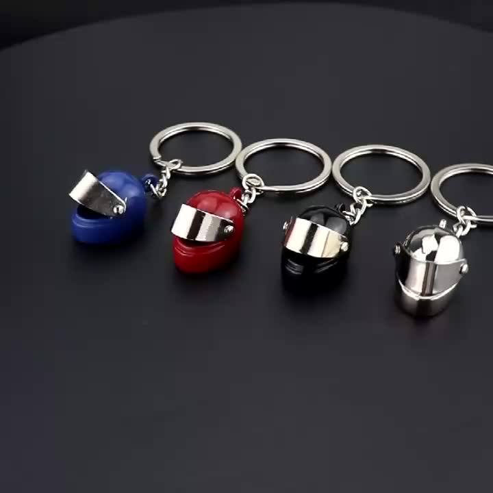 Custom Metal 3d Motorcycle Helmet Keychain As Promotion Gifts Factory ...