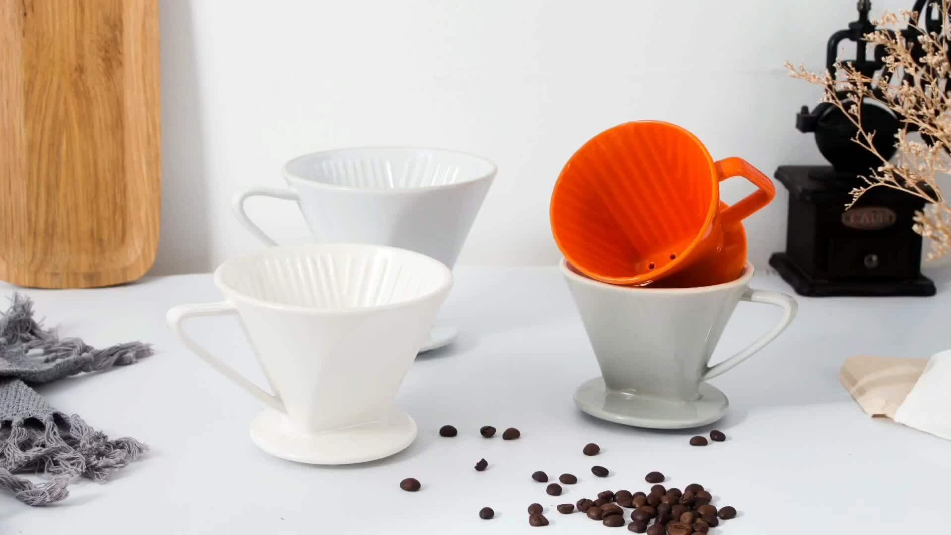 Custom Portable Coffee Percolator Brewer Porcelain Hand Drip Coffee ...