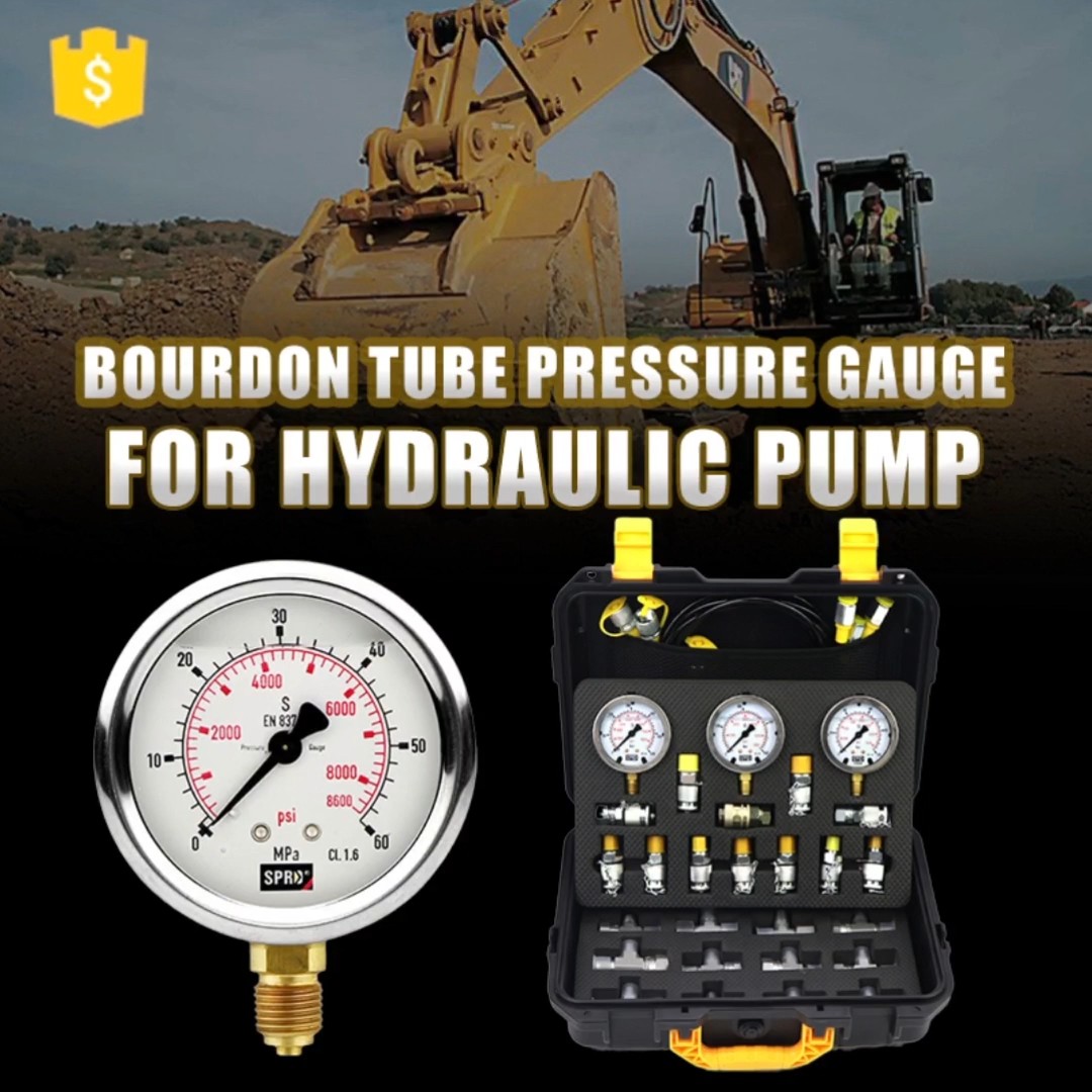 Bourdon Tube Pressure Gauge Tester Stainless Steel Digital 600bar 3 ...