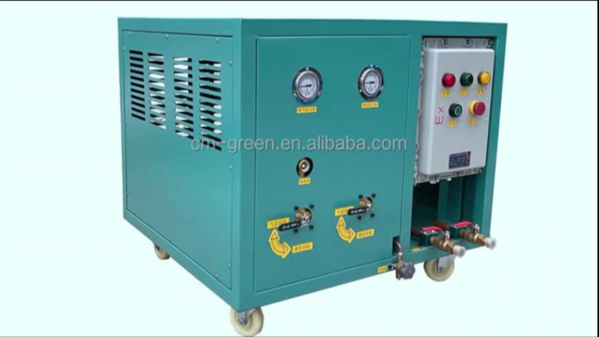 R123 Refrigerant Recovery Charging Machine Ac Recharge Machine Chiller ...