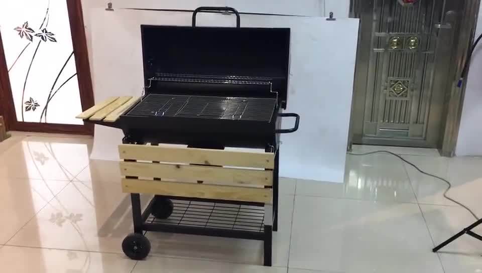 Popular European Type Barrel Smoker Bbq Grills Ky1813 - Buy Barrel ...