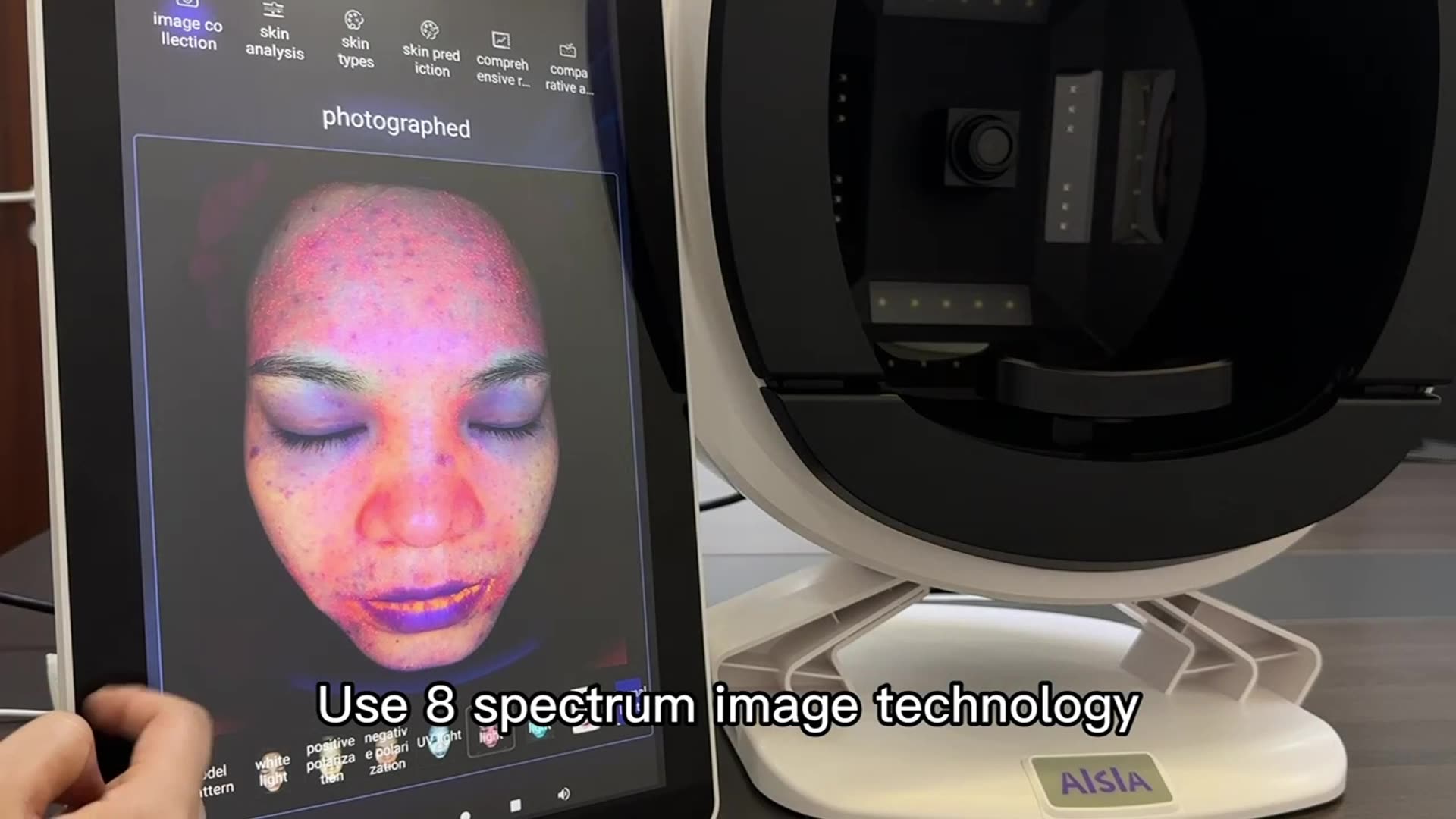 2024 Portable 3d Ai Face Skin Analyzer System Facial Tester Scanner ...