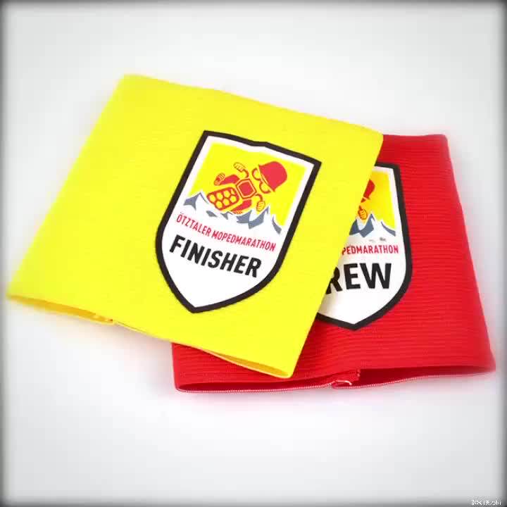 Football Team Gifts Fabric Logo Embroidery Elastic Arm Band Custom ...