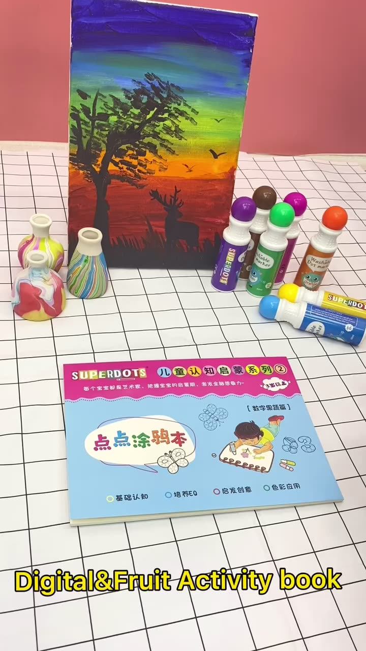 Novelty Art Doodle Dabbers Drawing Paper Toys Digital And Fruit ...