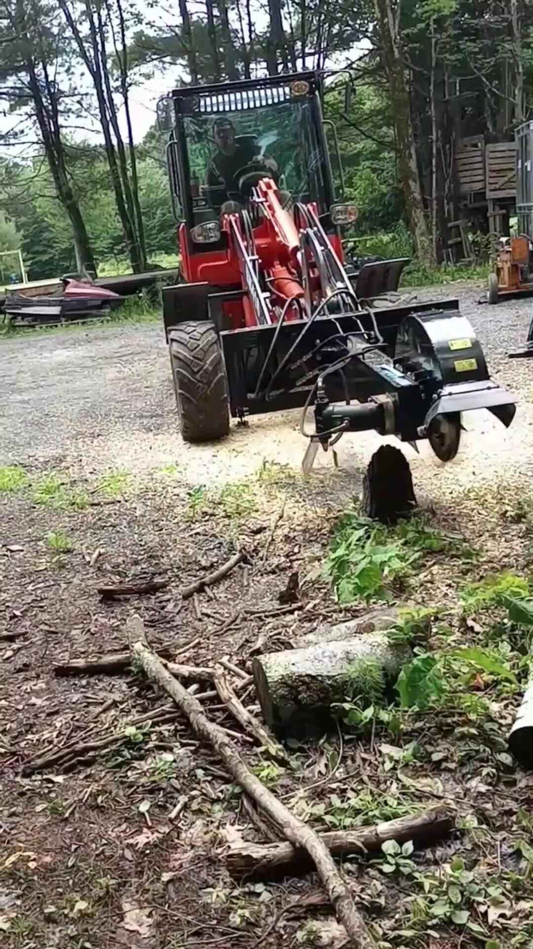 Skid Steer Attachment Stump Grinder For Skid Steer Loader With Piston ...