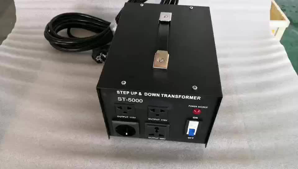 St 5000w Step Down And Up Transformer 220v To 110v Or 110v To 220v ...