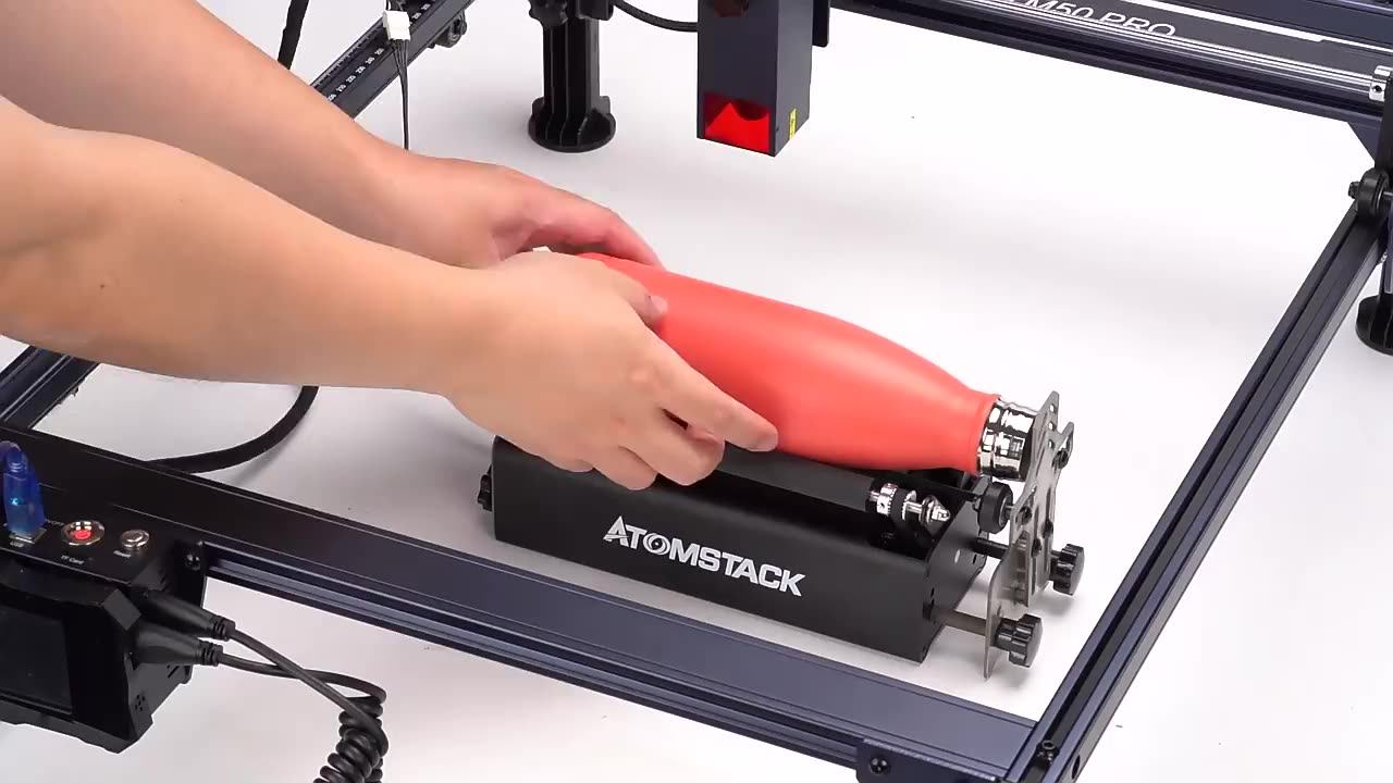 Atomstack Laser Engraving Machine R3 Pro Rotary Roller Aluminum Y-axis ...