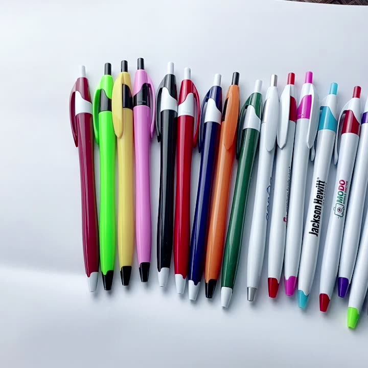 Custom Promotional Very Cheap Orange Logo Ball Pen With Logo - Buy ...