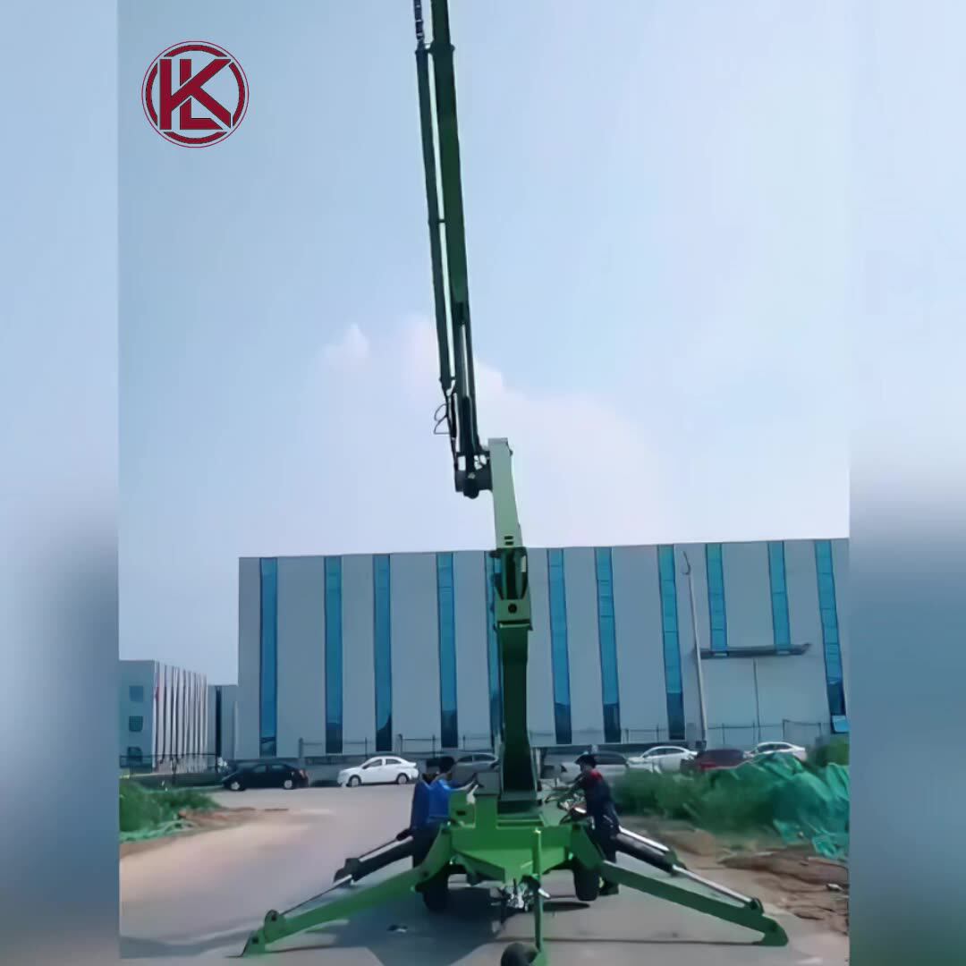 16m Towable Boom Spider Lift Lift Trailer Cherry Picker Tree Trimming ...