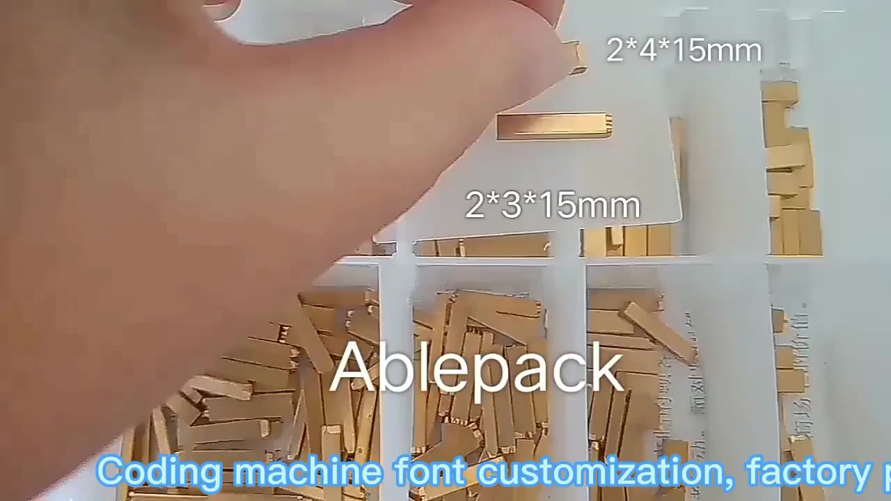 Brass Numbers For Dy8 Hp241 Hp241b My380 Coding Machine Letter For Code ...