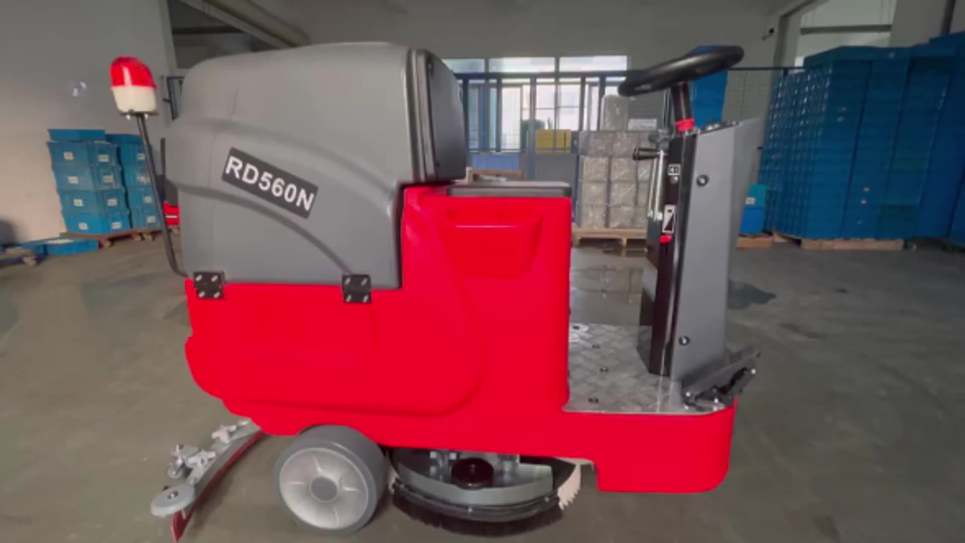 Rd660 Simple Operation And Dual Brushes Man On Board Floor Washer Ride ...