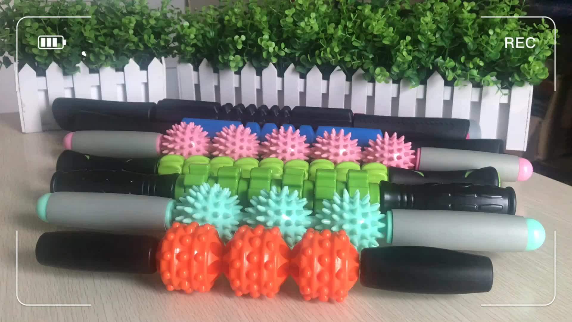 Premium Tight Muscle Relax Handheld Massage Spiky Muscle Roller Stick ...