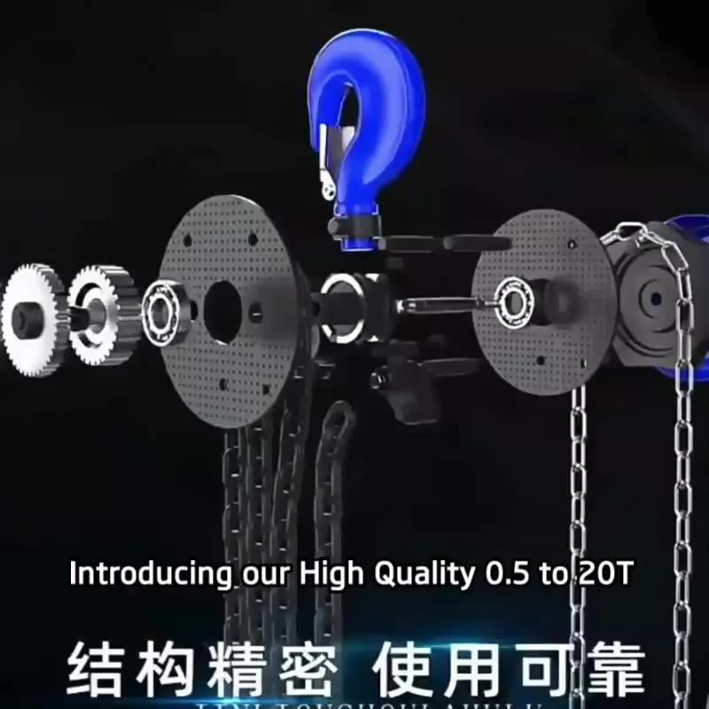 2 Ton Manual Hand Chain Block Hoist Industrial Grade Steel With Heavy ...