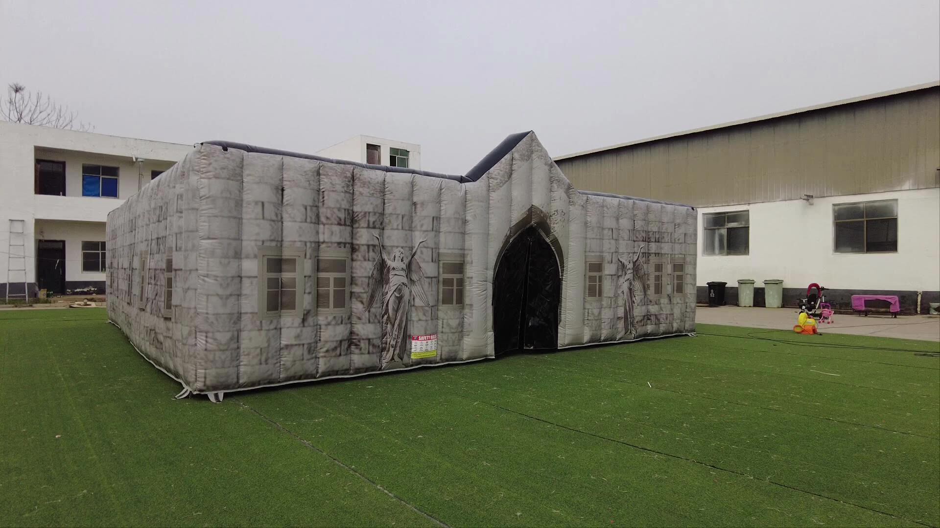 Custom Ghost House Tent Inflatable Tent Backyard Giant Halloween ...