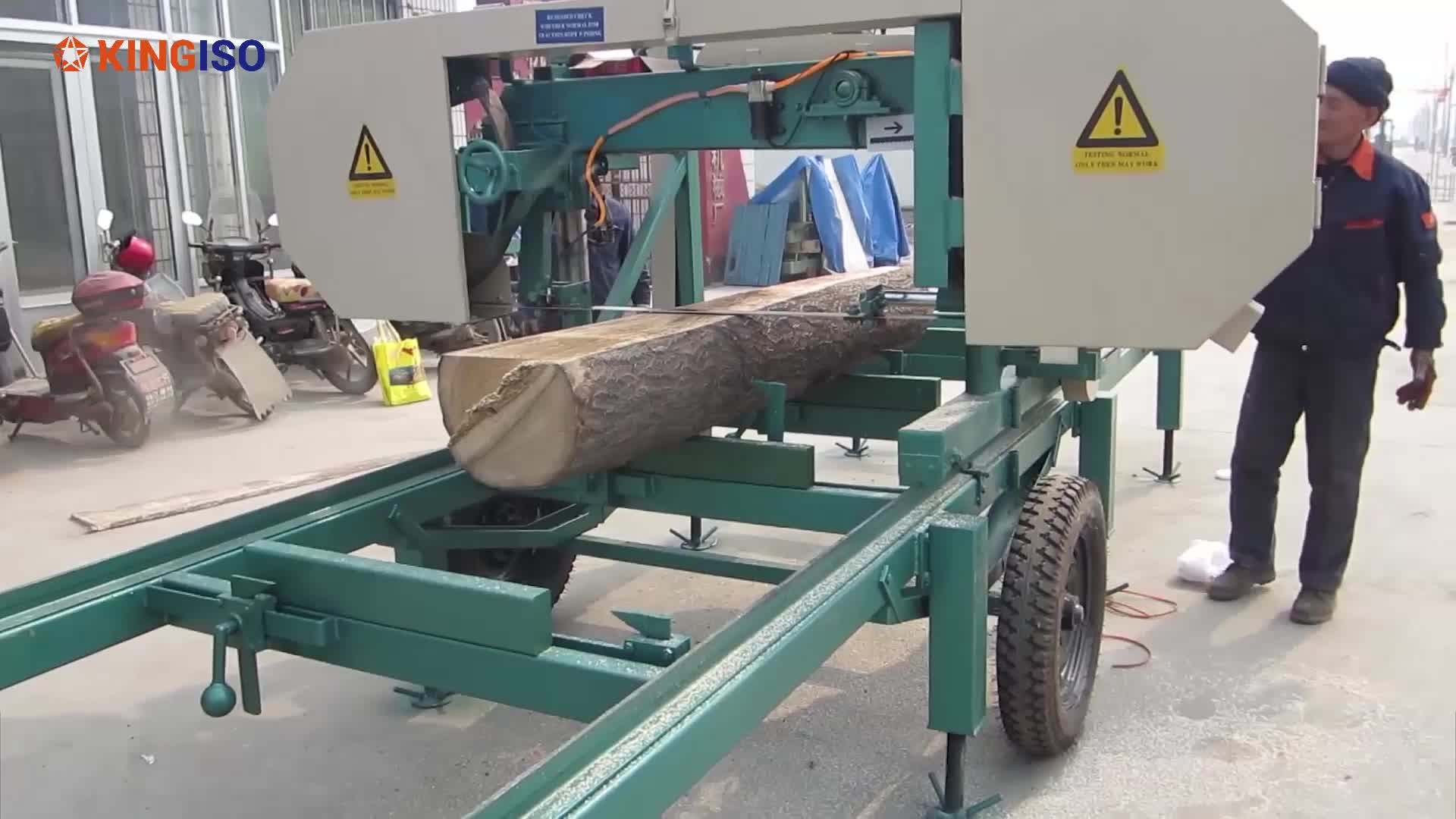 Mj800 Automatic Portable Horizontal Log Band Saw Mill - Buy Portable ...