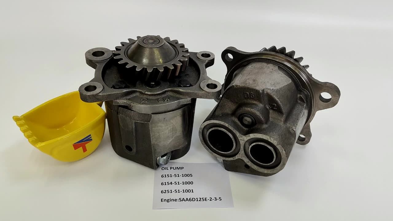 Oil Pump 6151-51-1005 6251-51-1001 For Excavator Pc400-6 Pc400-7 Pc450 ...