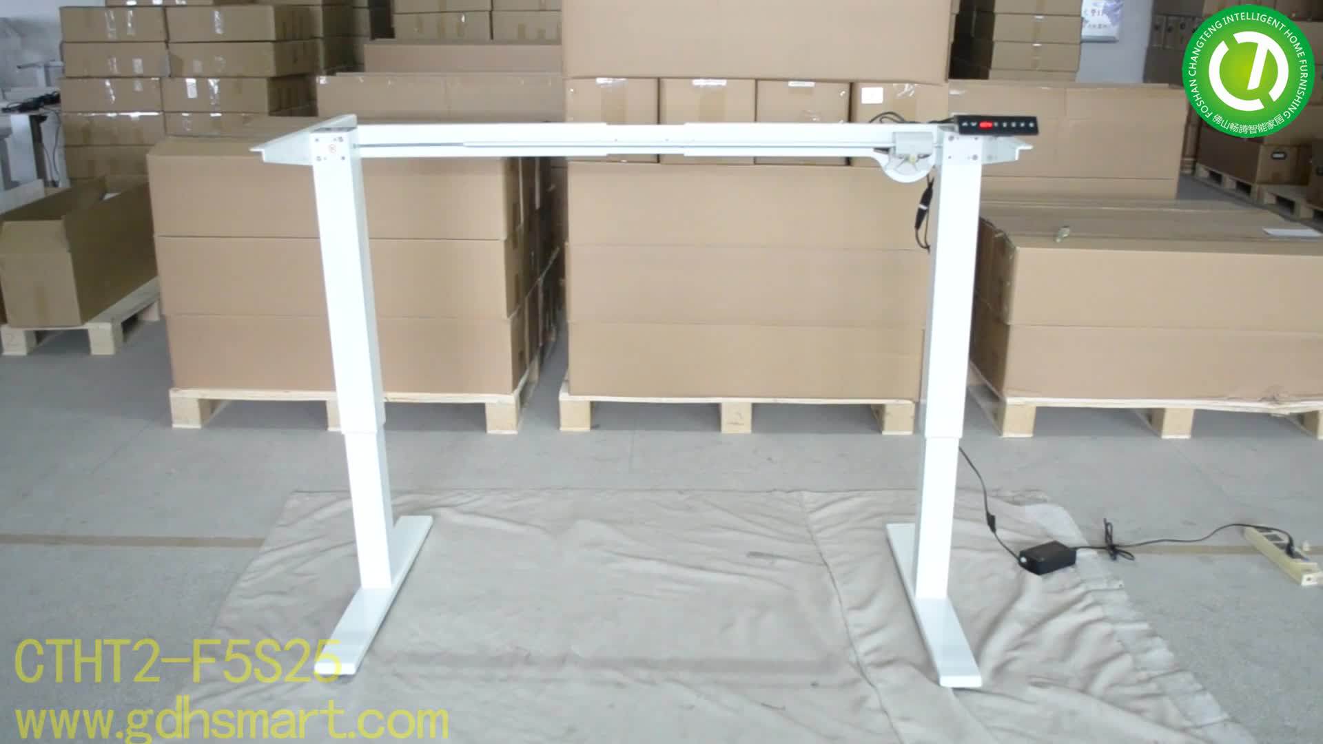 Sit Stand Adjustable Height Working Computer Table Frame With Office ...