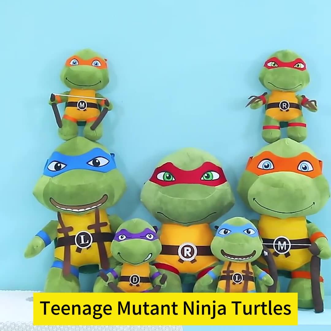 Classic Anime Character Ninja Turtle Plush Dolls Cute Cartoon Turtle ...
