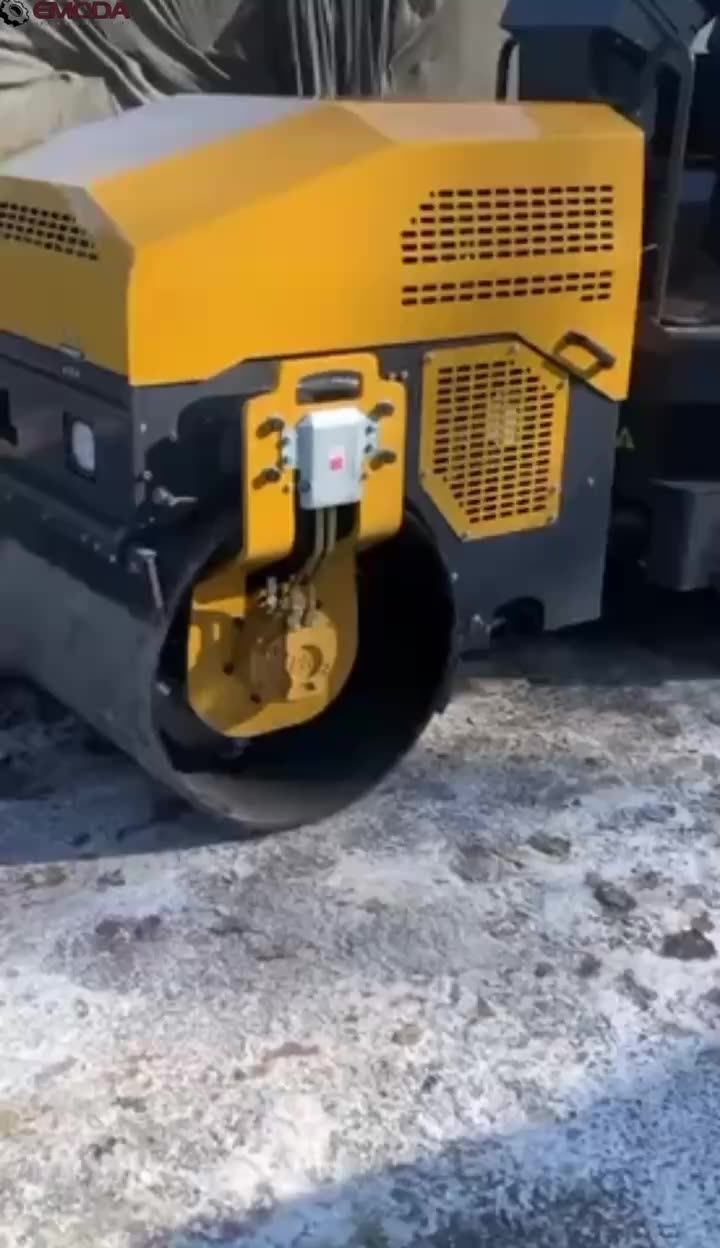 Heavy Duty Double Drum 2.5 3 Ton Vibratory Construction Articulated ...