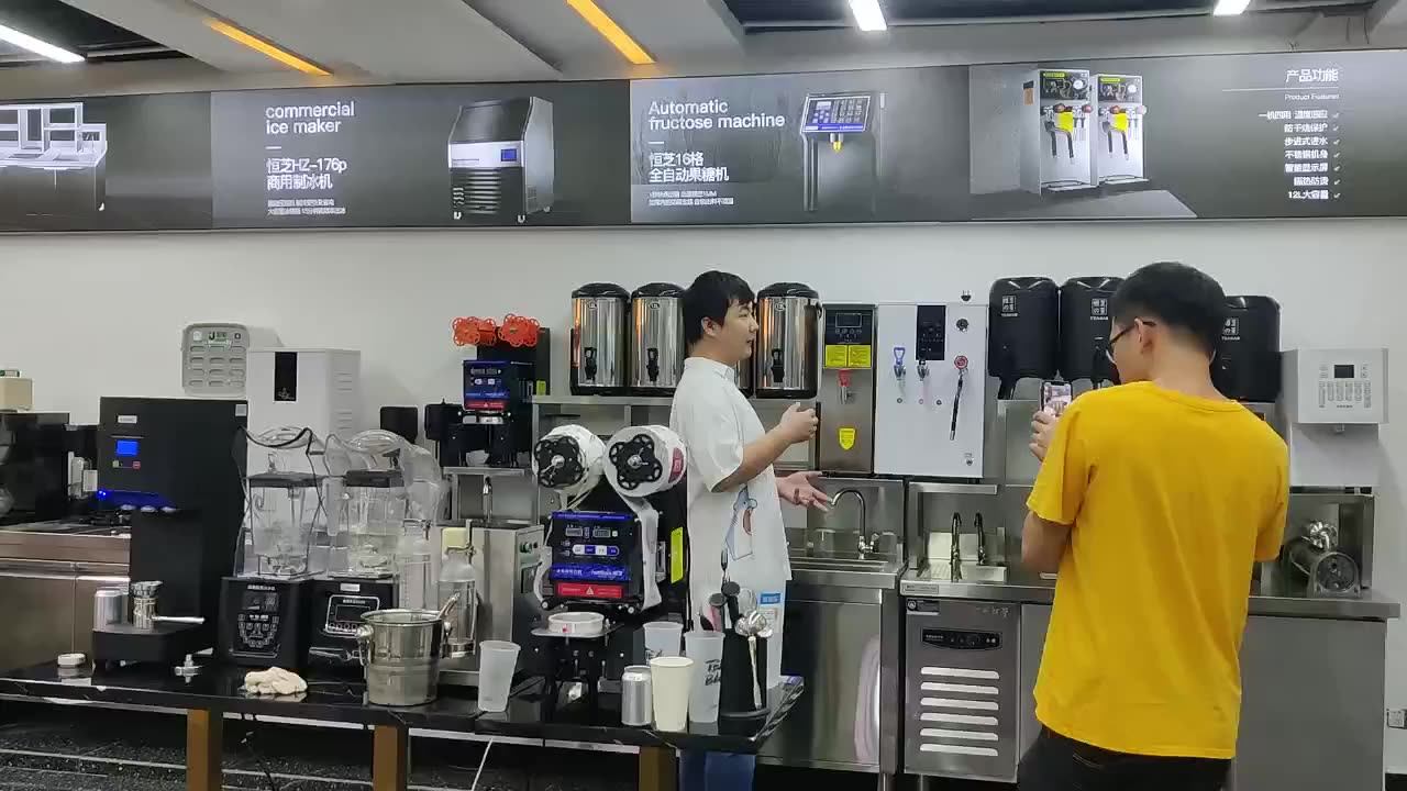 Bubble Tea Counter Fefrigeration Working Table Milk Tea Console ...
