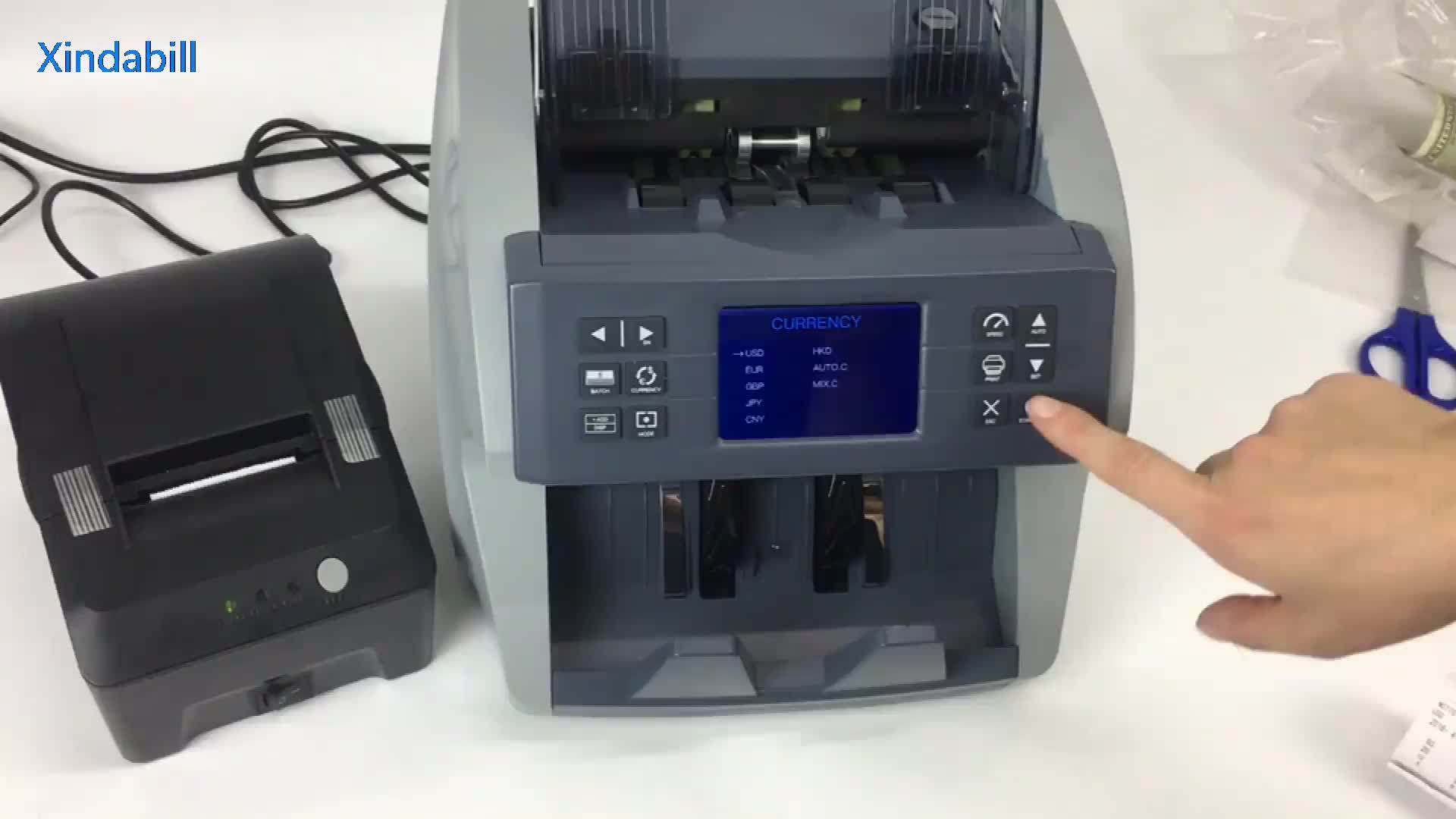 2 Cis Multi Currency Value Counter Money Detector Xd-770 Intelligent ...