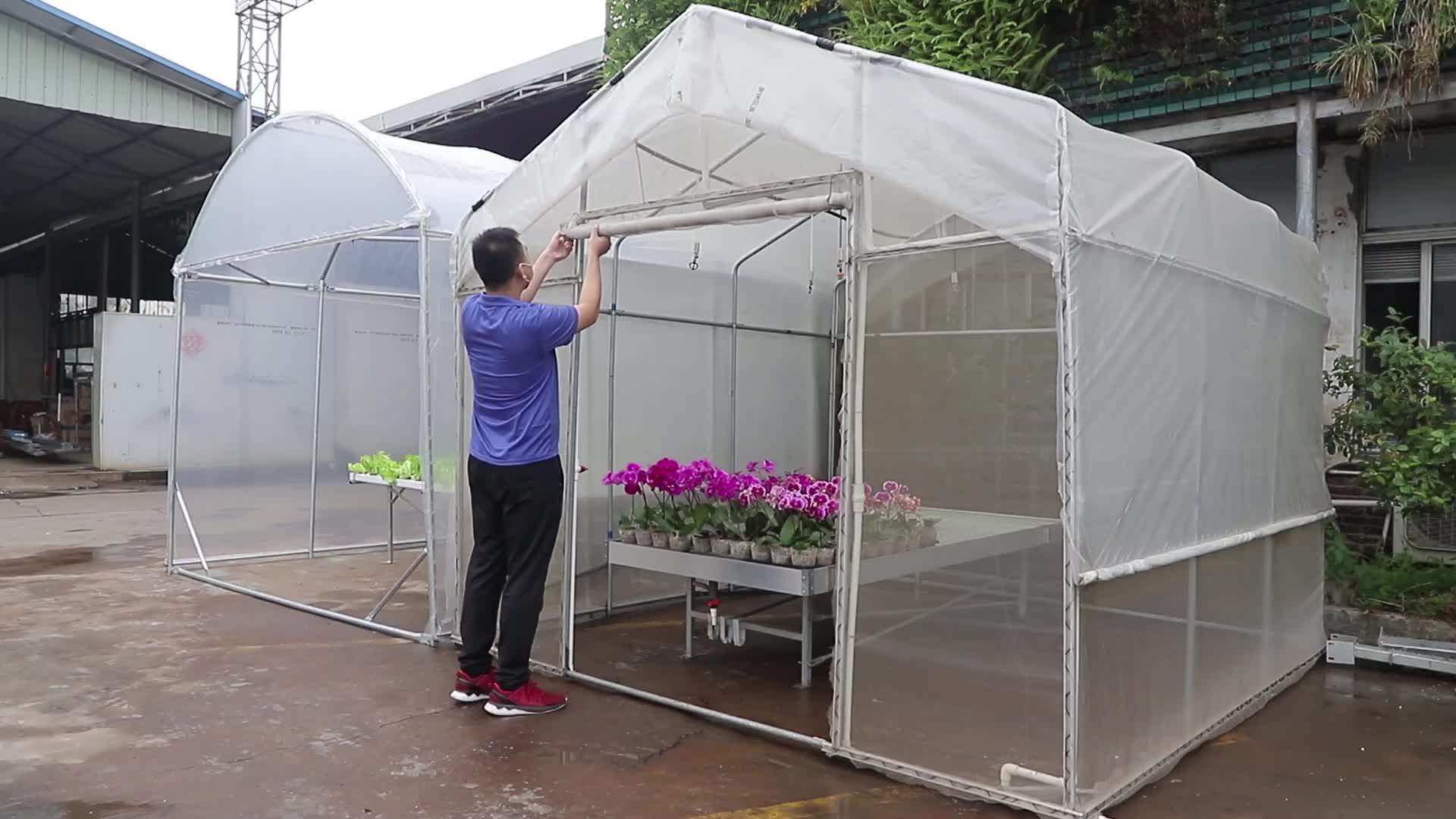Garden Hydroponic Rooftop Growing Systems Tent Portable With Trays For ...