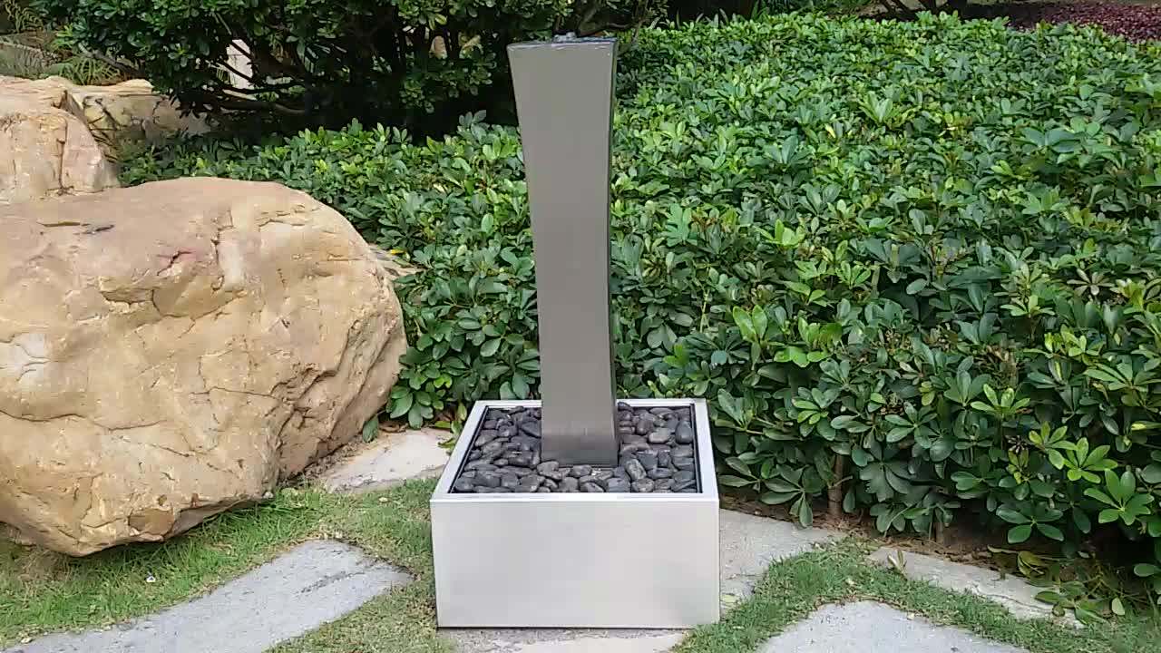 Stainless Steel Waterfall Casade Spillway Fountain With Led Light,Pool ...