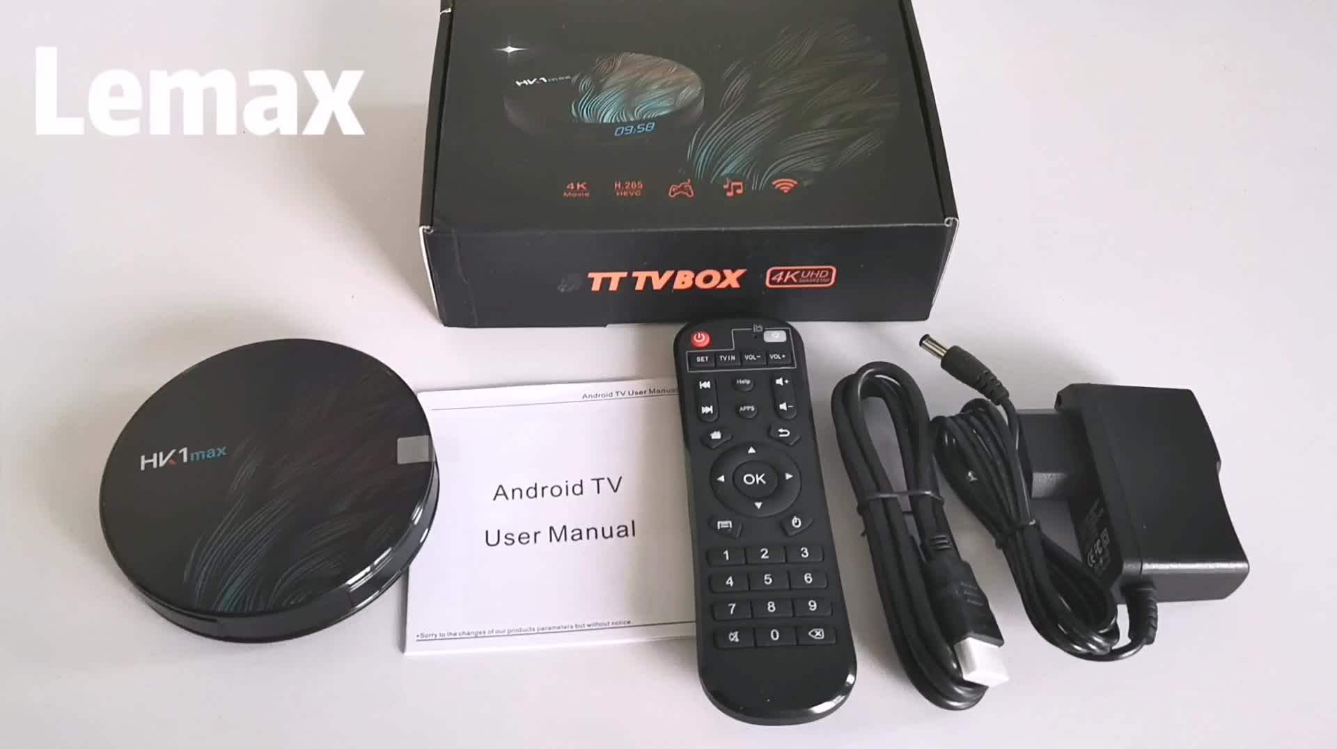 Android 4k Hk1 Max Rk3318 Quad-core Tv Box 64bit Smart Tvbox Supports ...
