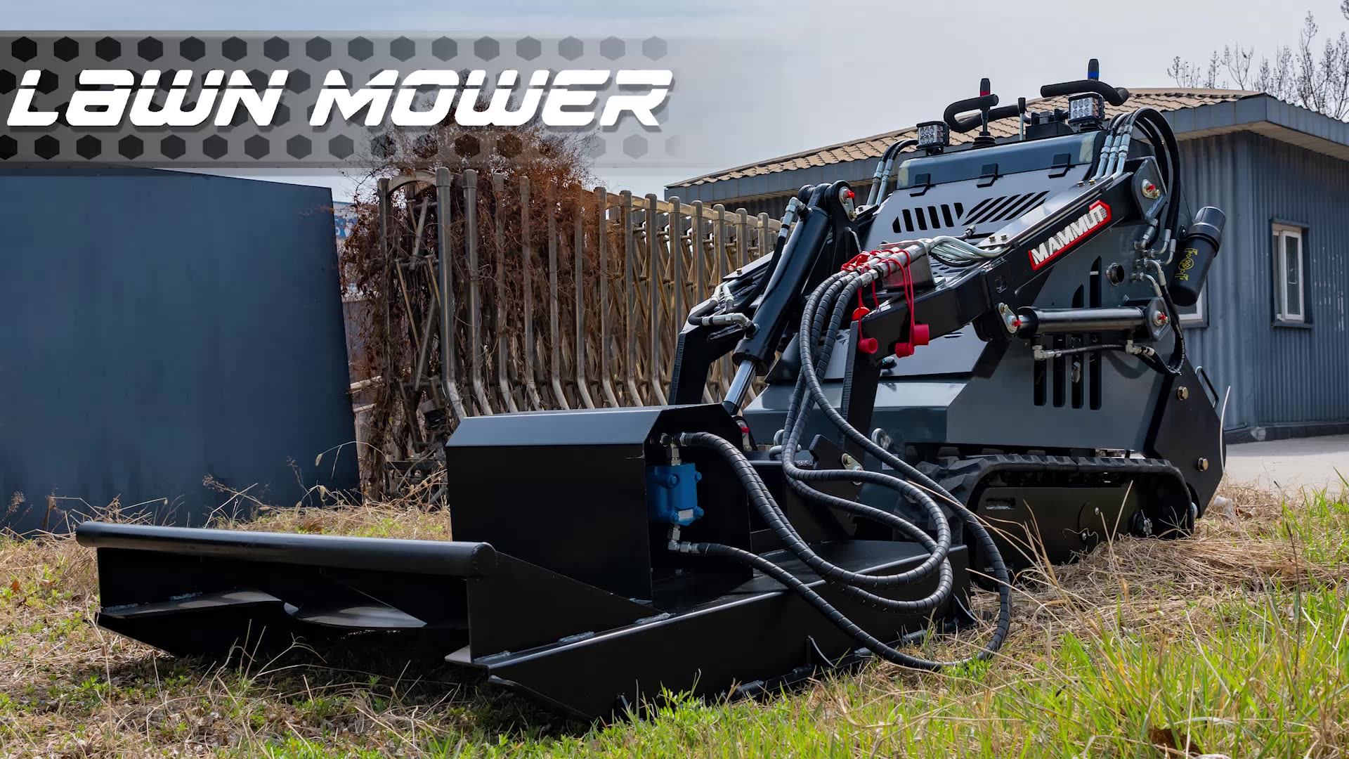 Trencher Machine Skidsteer Track Loader 350kg 400kg Gasoline Walk ...