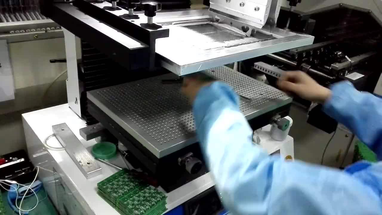 Semi-auto High Accuracy Solder Paste Smt Stencil Pcb Printing Machine ...