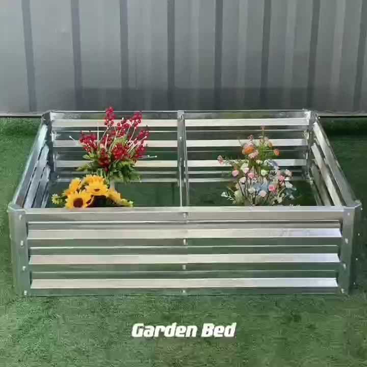 Galvanized Raised Bed Kit Galvanized Planter Raised Boxes Outdoor Oval ...