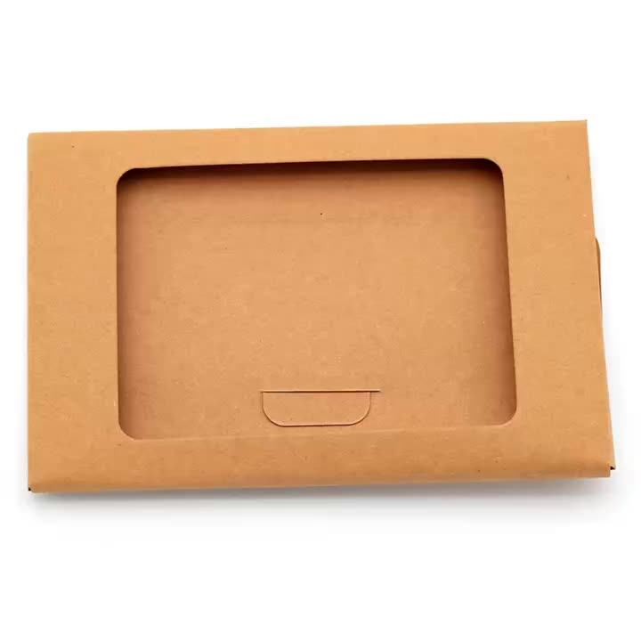 Oem 400g Kraft Paper 7*10cm Bronzed Logo Small Gift Packaging Socket ...