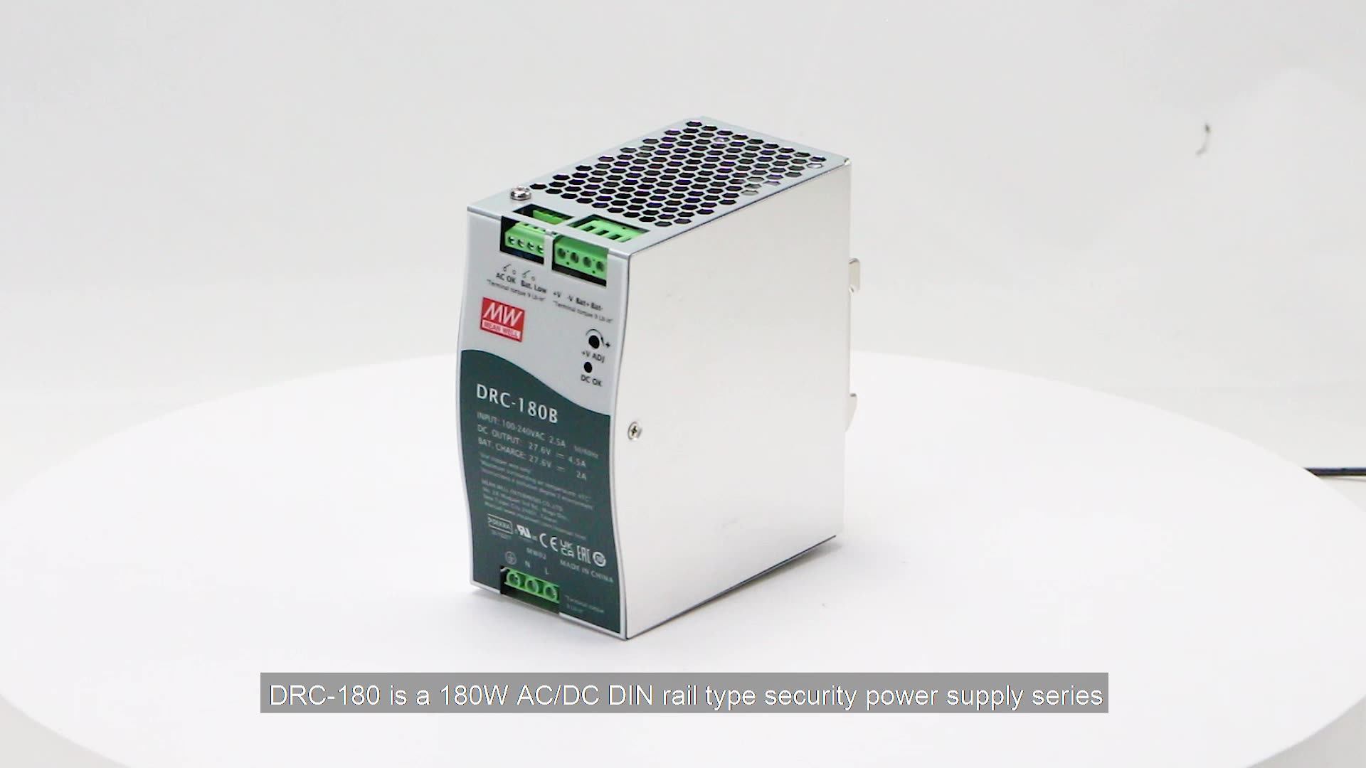 Mean Well Drc-100b Din Rail Power Supply With Battery Charger Ups ...