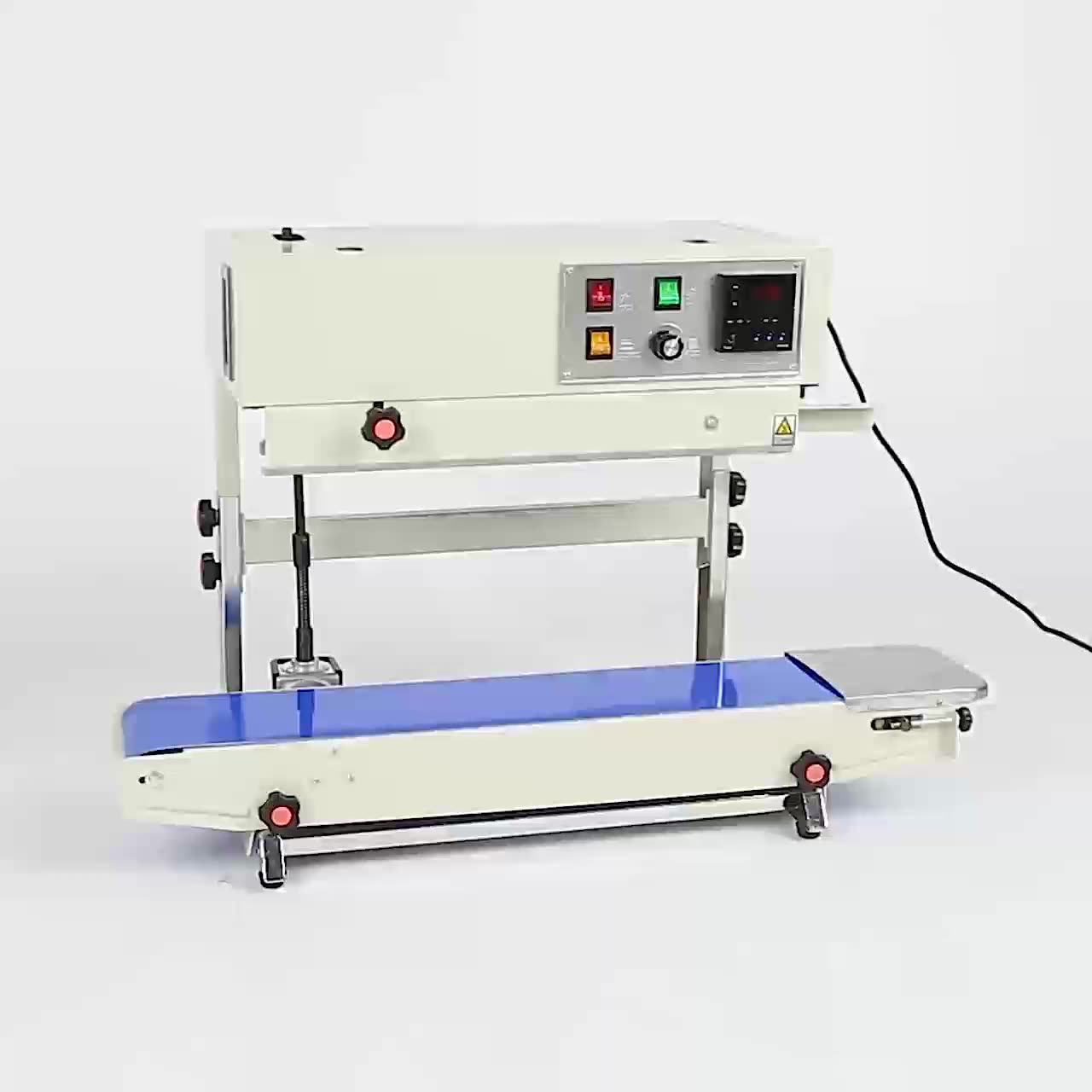 Vertical Sealing Machine Continuous Band Sealer For Snack Sealing ...