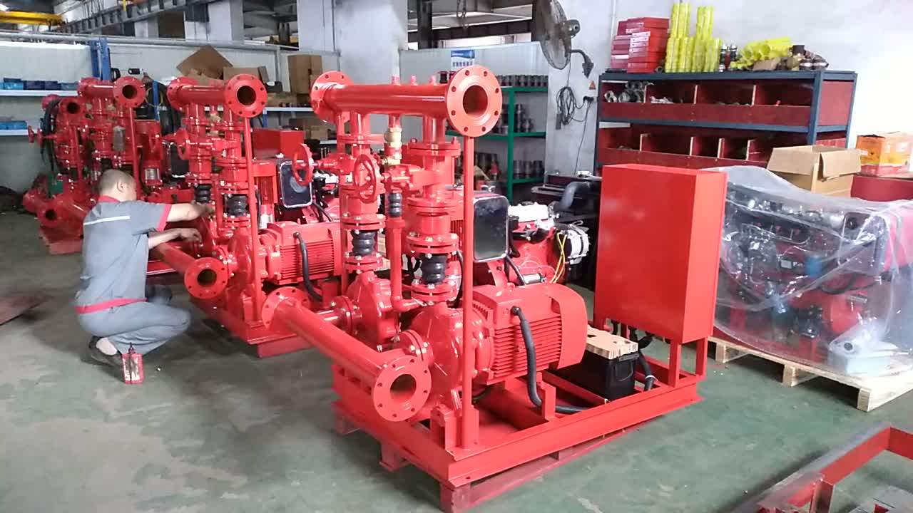 Fire Electric And Diesel Pumps And Jockey Fire Fighting Pump Set Price ...
