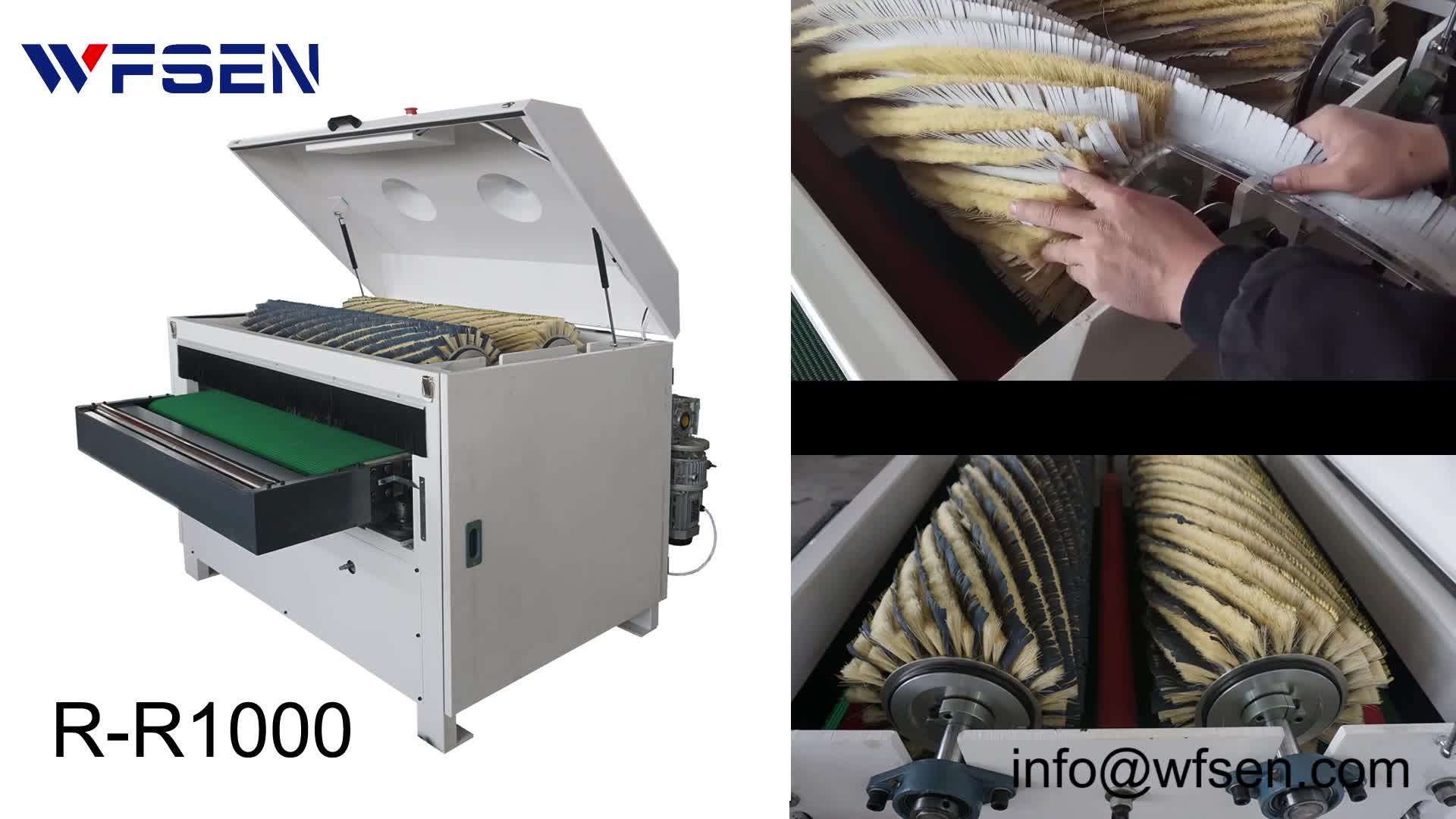 R-r1000 Sisal Polishing Roller Wood Wire Brush Machine Sanding Machine ...