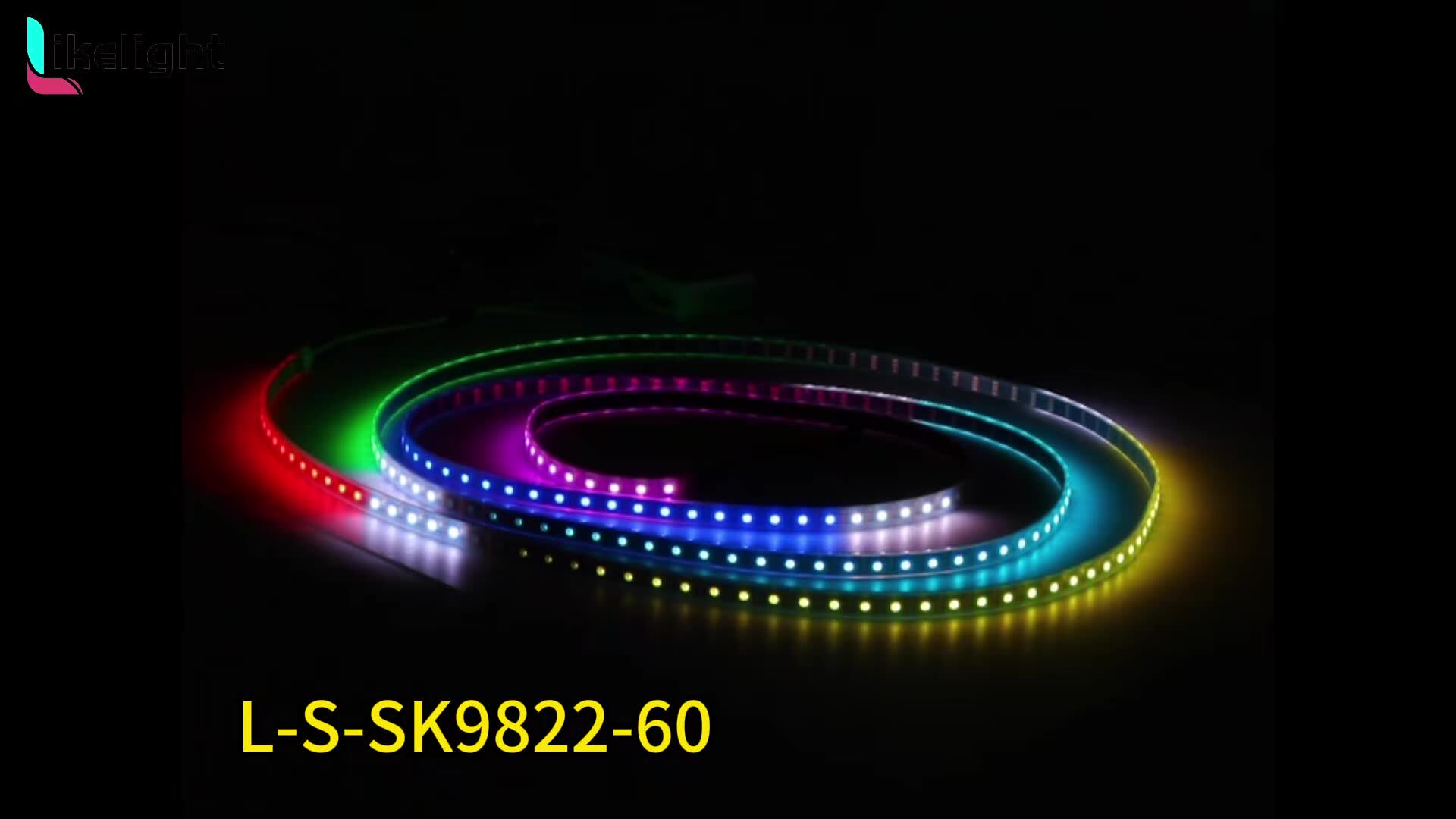 Smart Led Strip Lights Sk9822 Rgbic Led Strip 60 Led Smd5050 Led Light ...