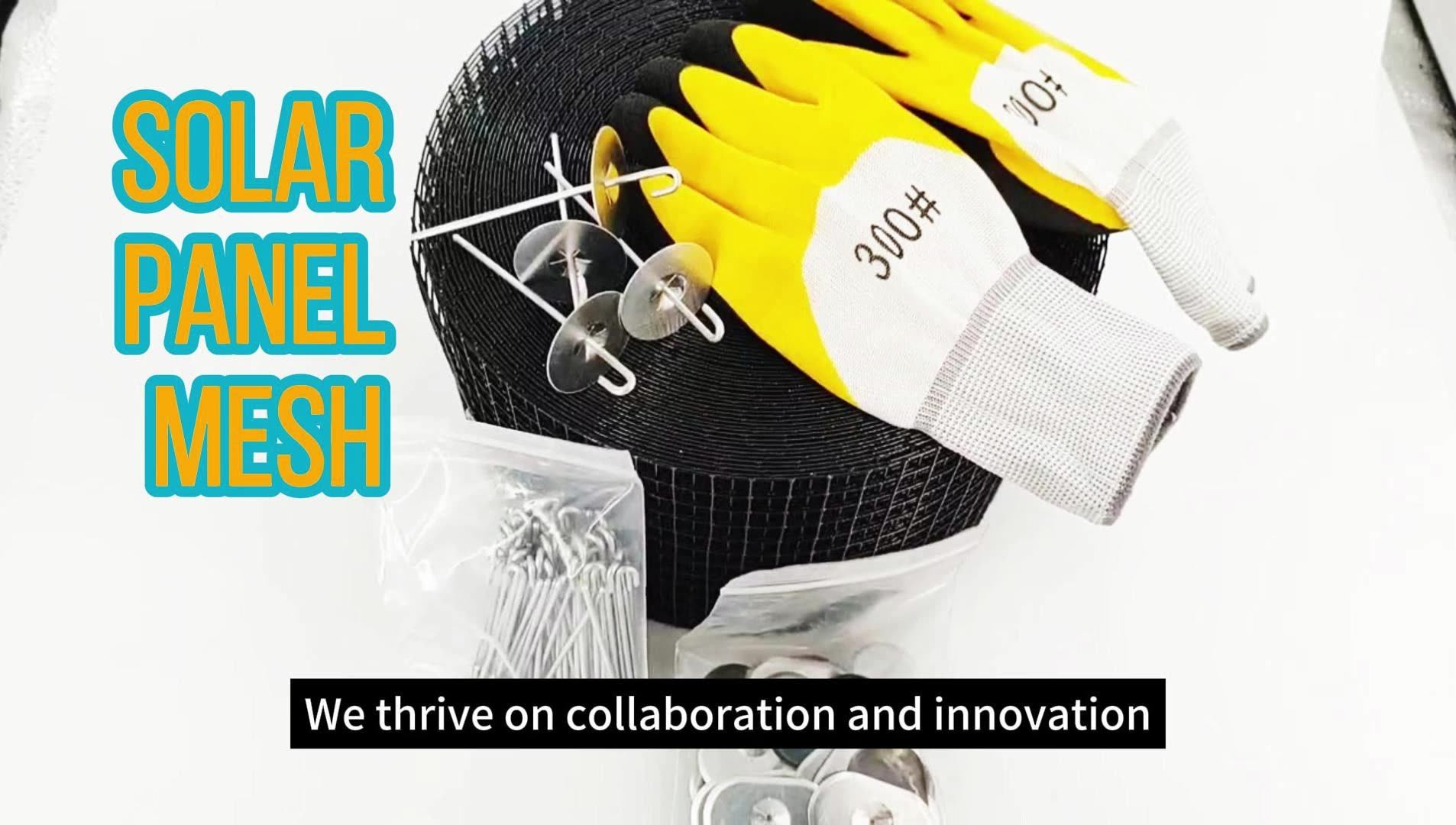 Pvc Coated Wire Mesh Solar Panel Mesh For Pigeon Guards Proofing Bird ...