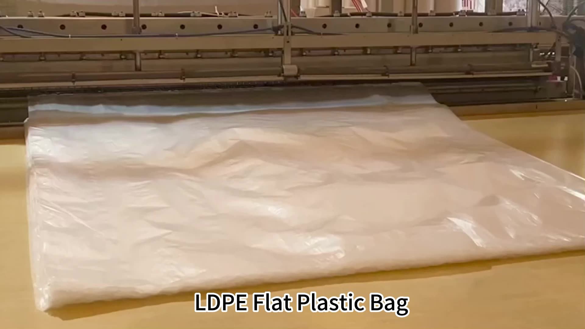 Factory Customized Big Sizes And Thickness Pe Flat Top Open Clear Poly ...