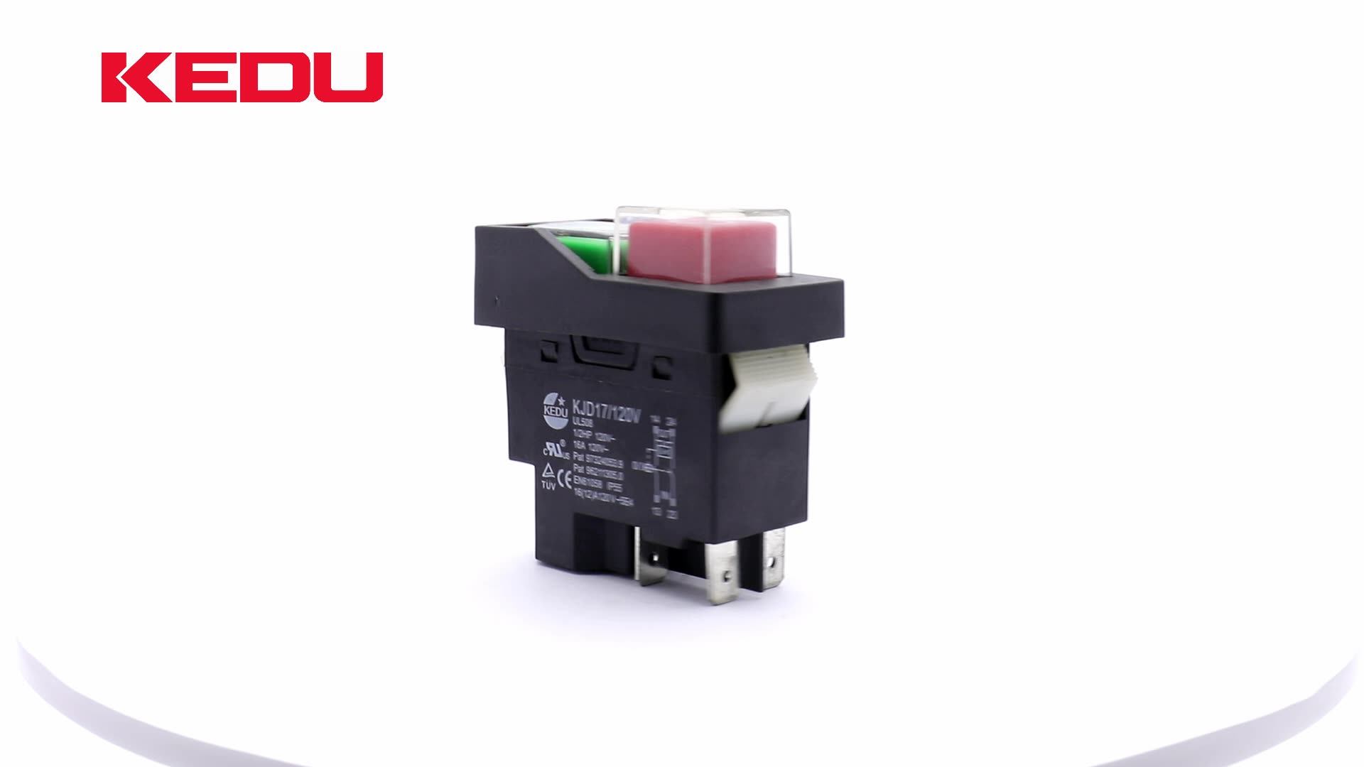 Kedu Kjd17 시리즈 헤비 듀티 4 핀 5 핀 방수 스타트 스톱 오프 볼트 릴리스 스위치 산업용 전원 푸시 버튼 스위치 ...