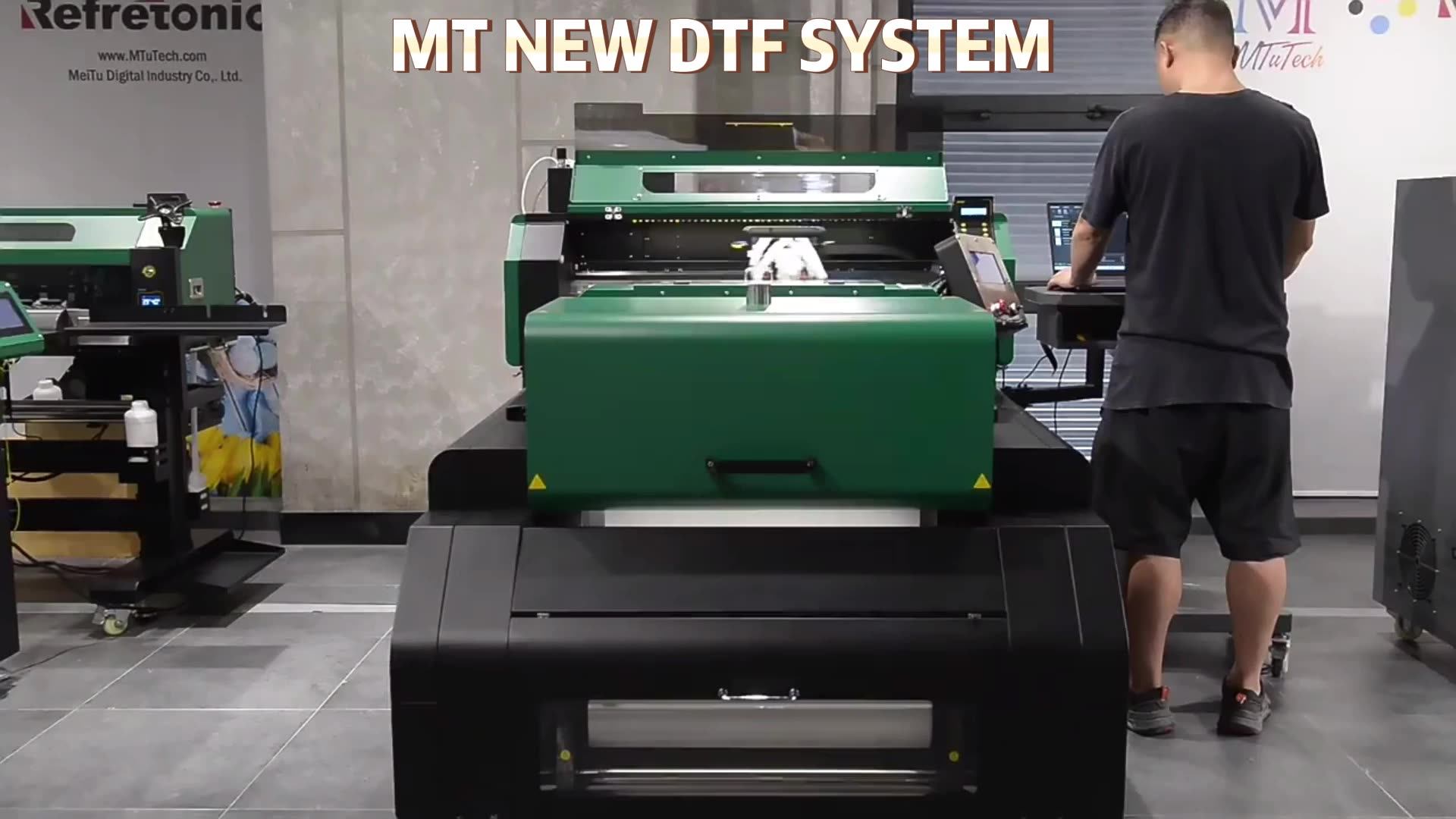 New Upgrade Mtutech Commercial Dtf Printer Printing Machine T Shirt Transfer Printing Machine ...