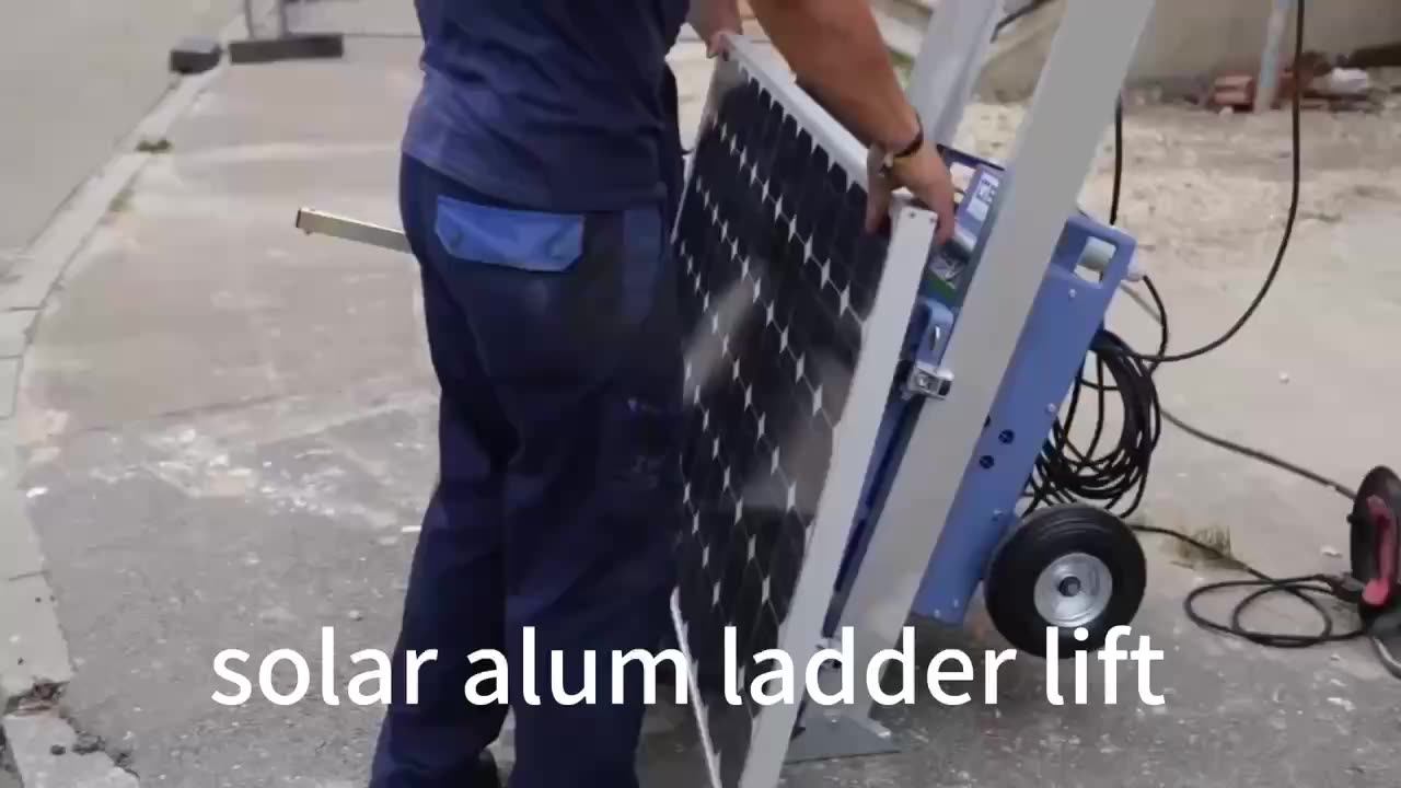 Custom Alum Electric Ladder Hoist Lift Solar Panel Ladder Lift With ...